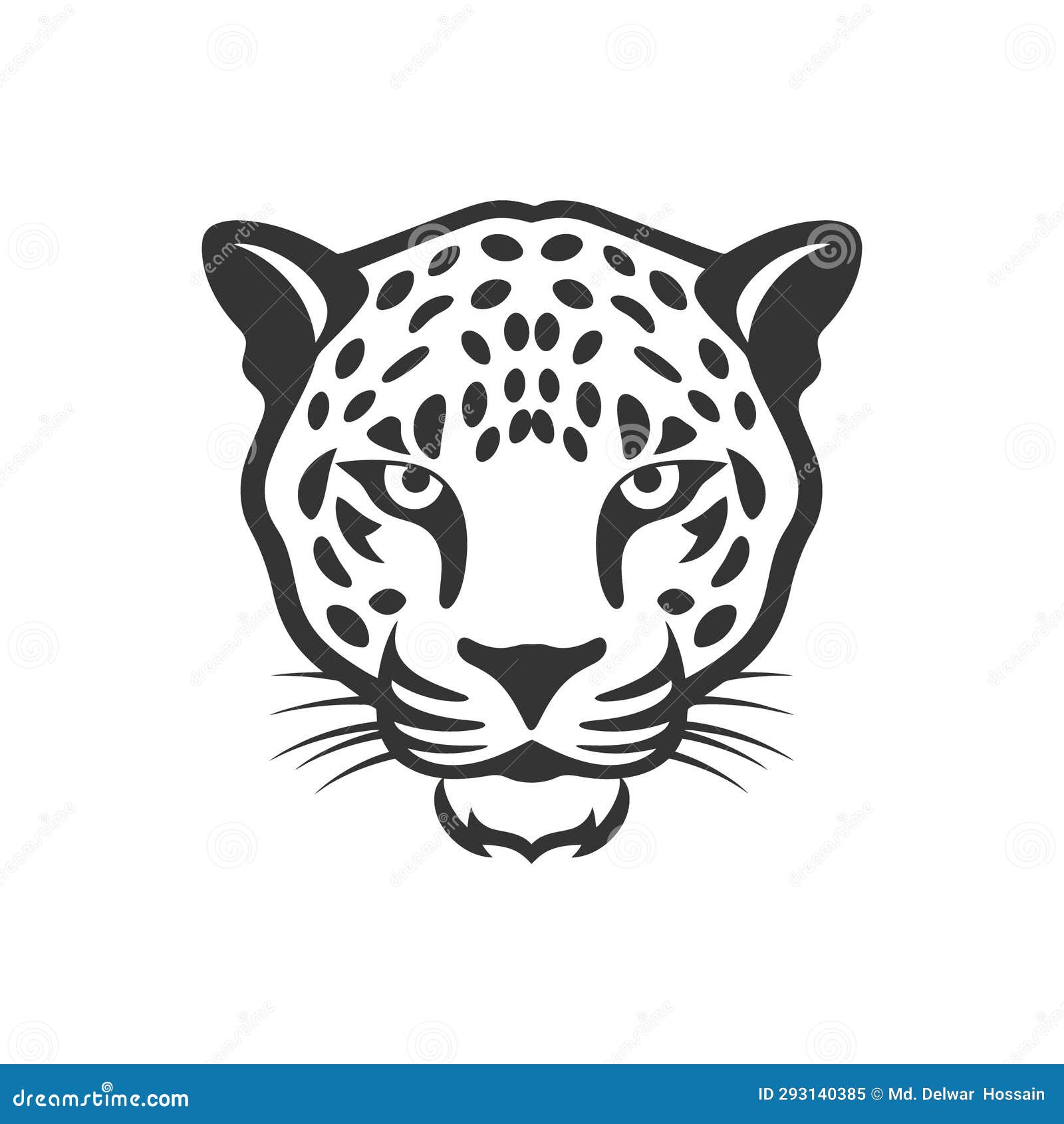 Jaguar icon stock vector. Illustration of font, sketch - 293140385