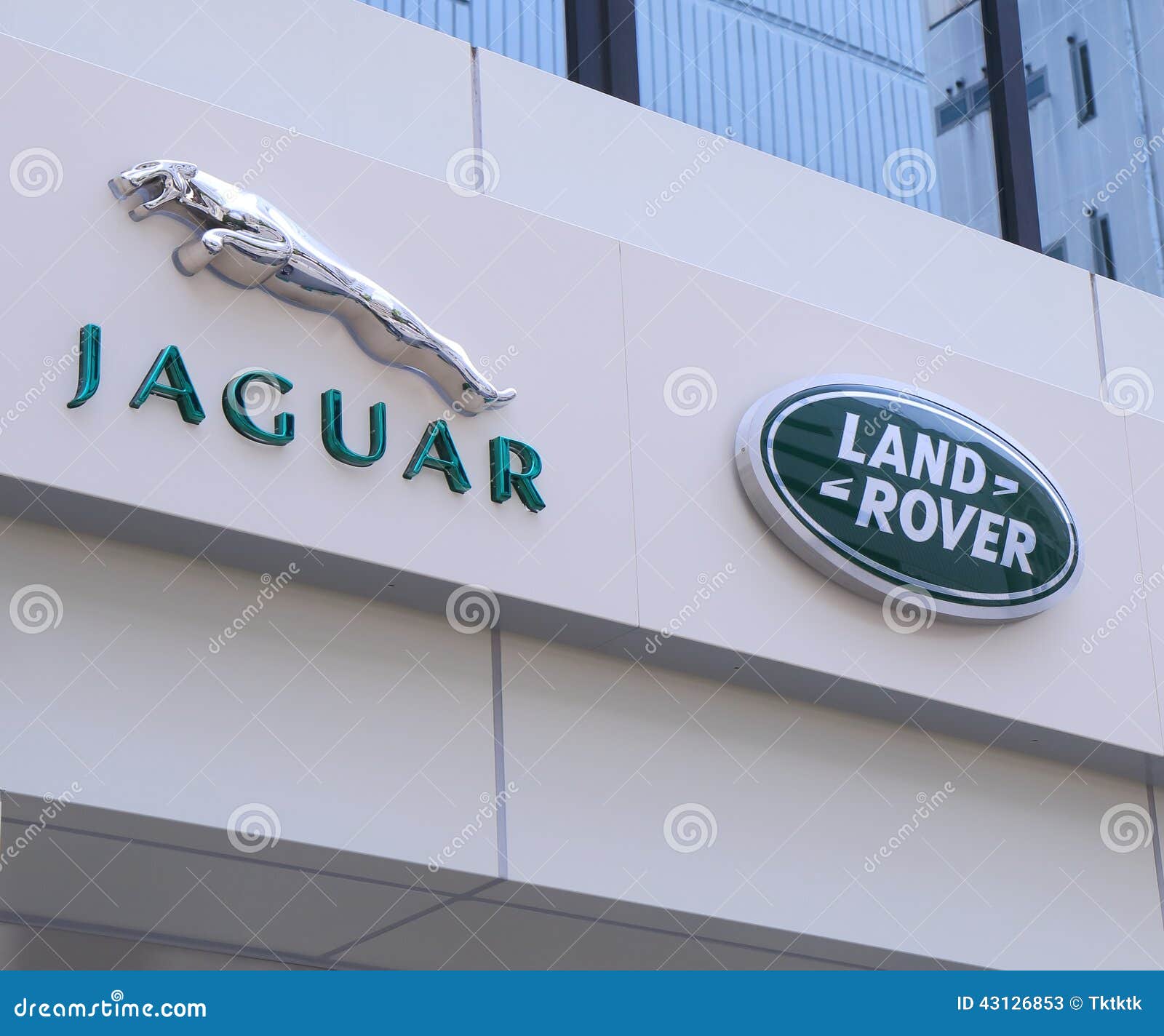 Jaguar Land Rover editorial stock photo. Image of sign - 43126853