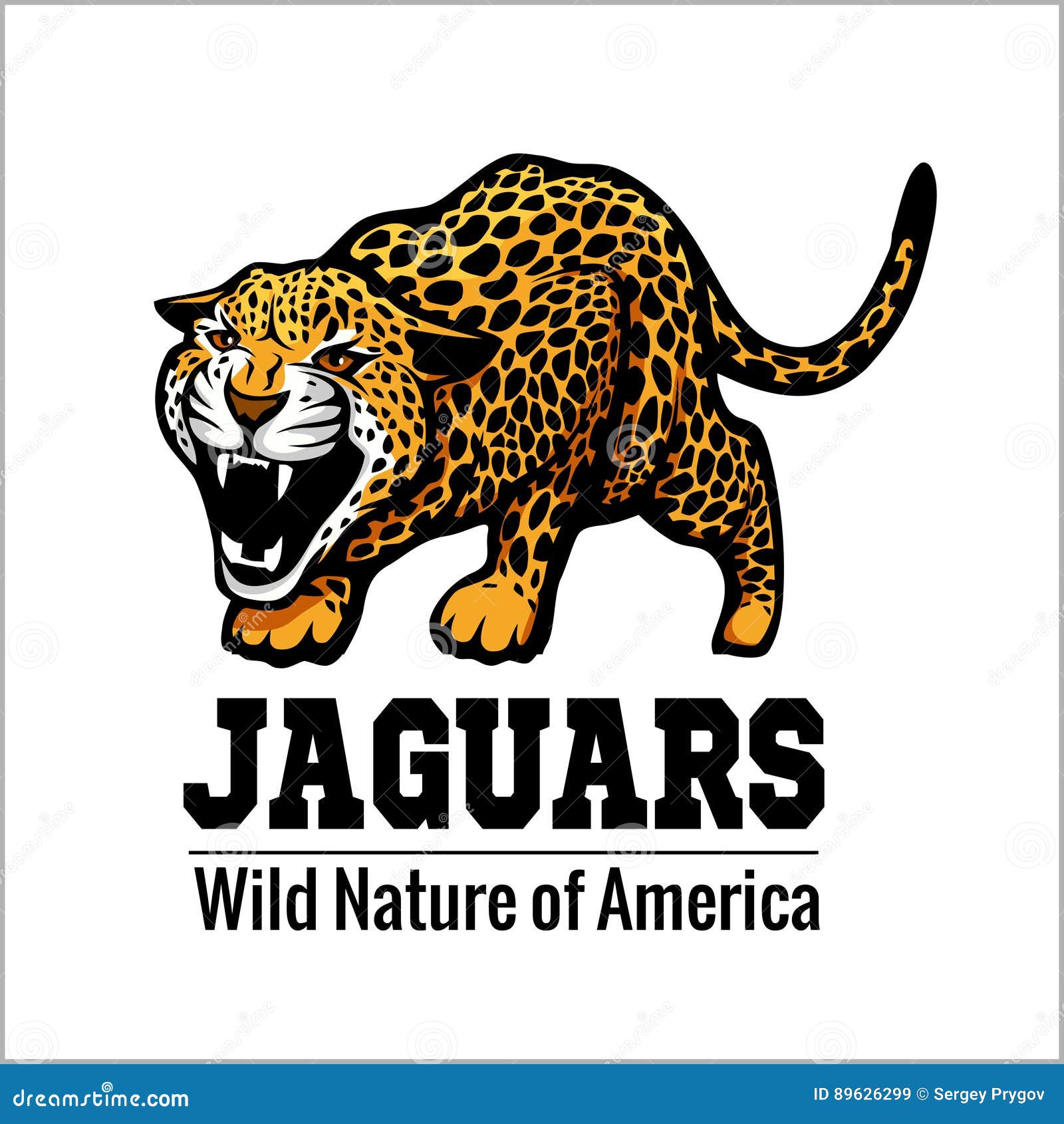 Jaguar Logo Icon Vector Character Illustration Stock Vector ...