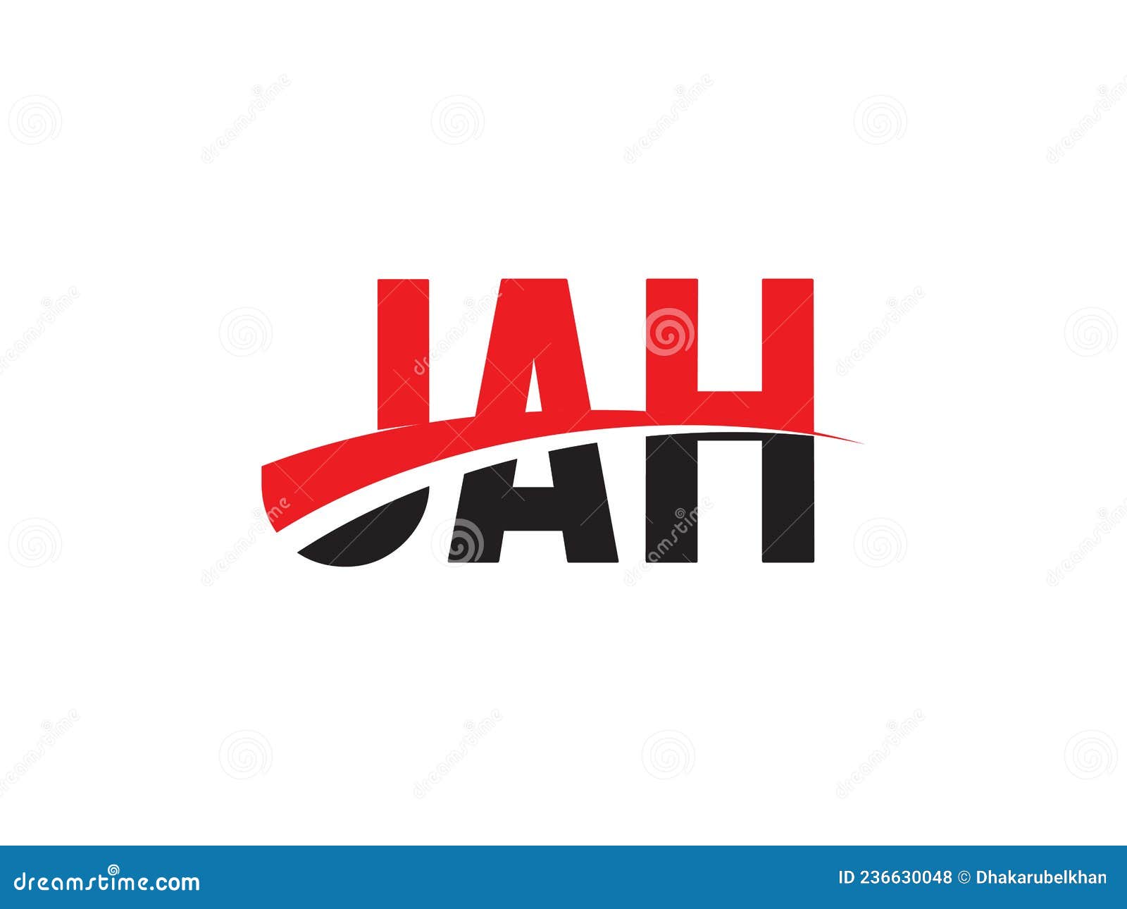 JAH Letter Initial Logo Design Vector Illustration Stock Vector ...