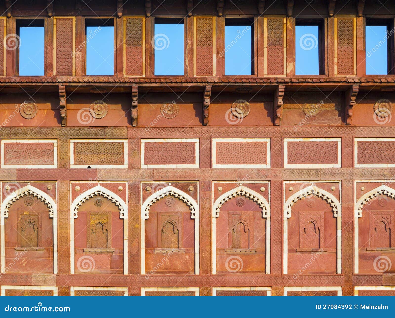 Jahangiri Mahal in the Red Fort Stock Photo - Image of blue, castle ...