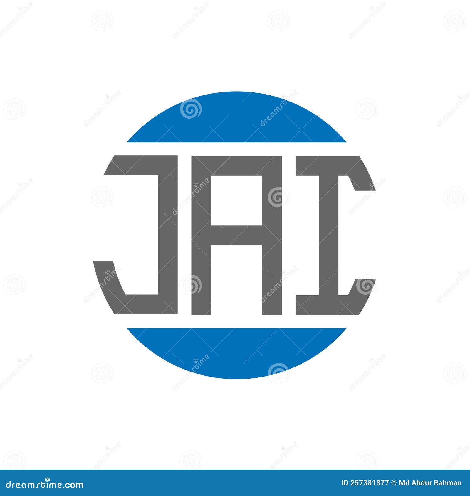 JAI Letter Logo Design On White Background. JAI Creative Initials ...