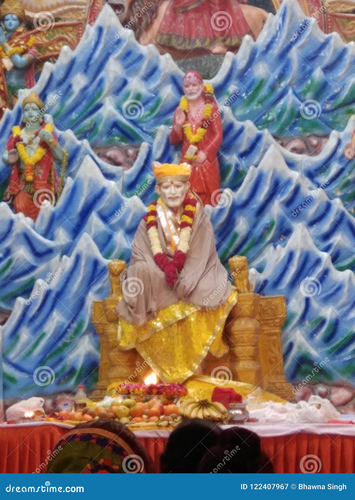 Jai Sai Ram stock image. Image of baba - 122407967