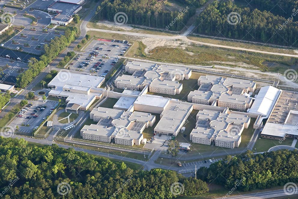 Jail, aerial view stock photo. Image of jail, wall, concrete - 5095718