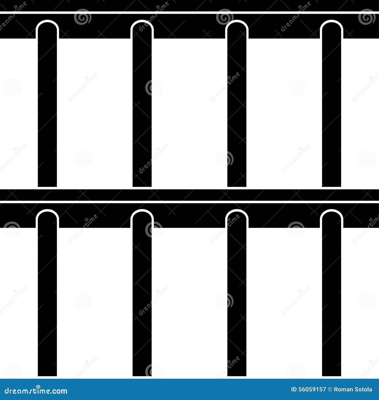 Jail Symbol. Prisoner In Prison. Perpetrator And Bars On Windows ...