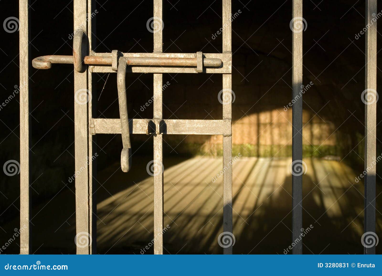 Jail cell stock image. Image of enclosed, detained, light - 3280831