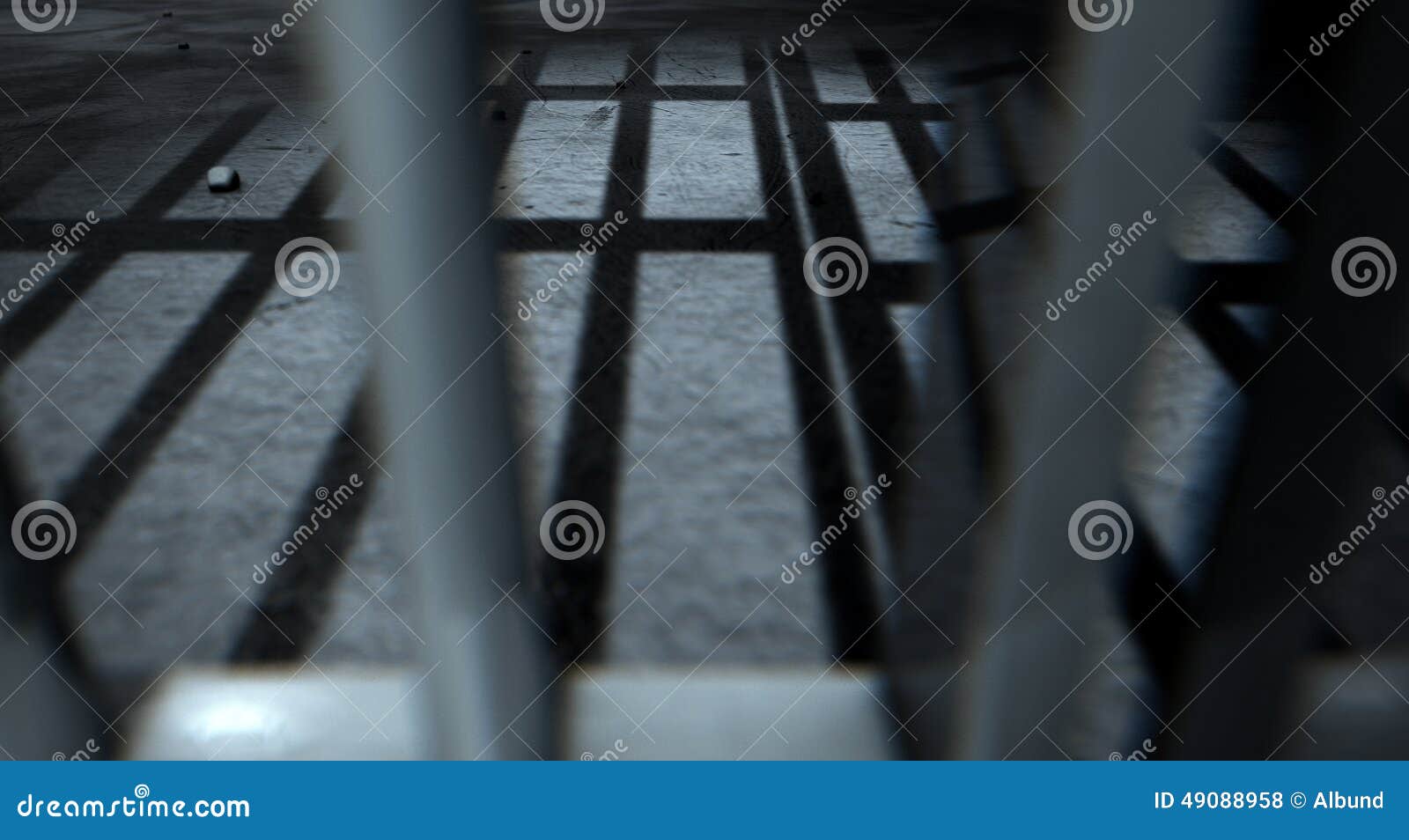 Jail Cell Bars Cast Shadows Stock Photo - Image of apprehend ...