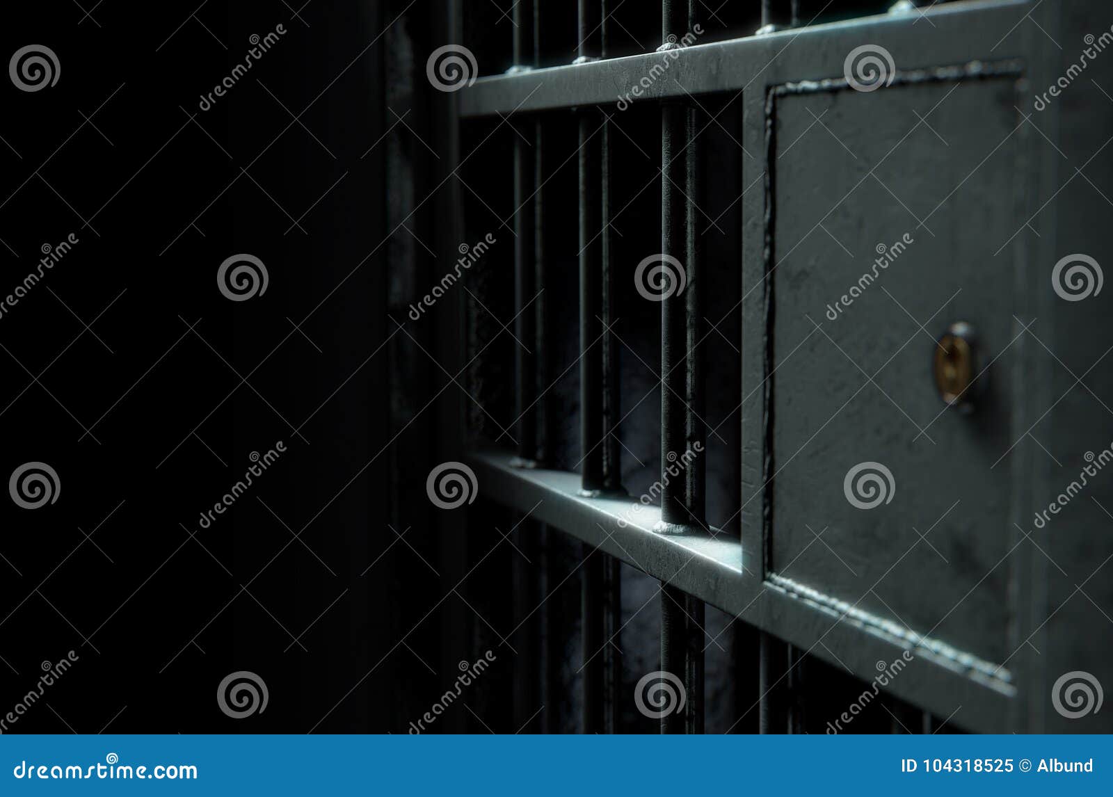 Jail Cell Door stock illustration. Illustration of felon - 104318525