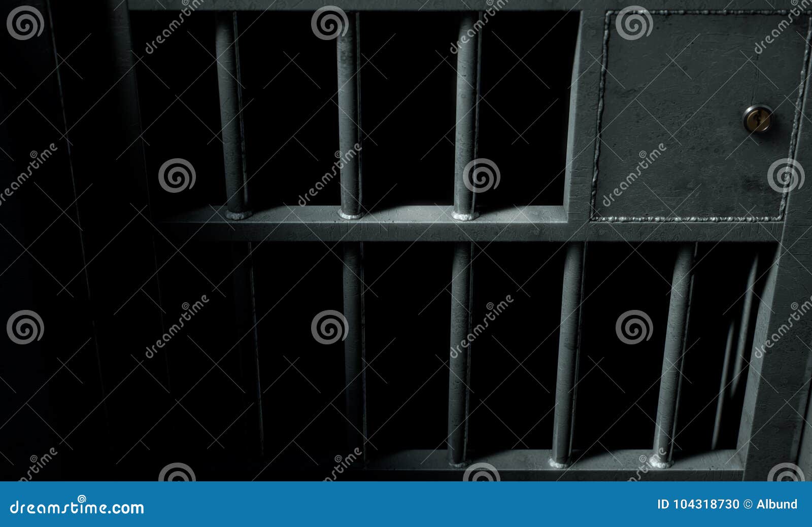 Jail Cell Door stock illustration. Illustration of locked - 104318730