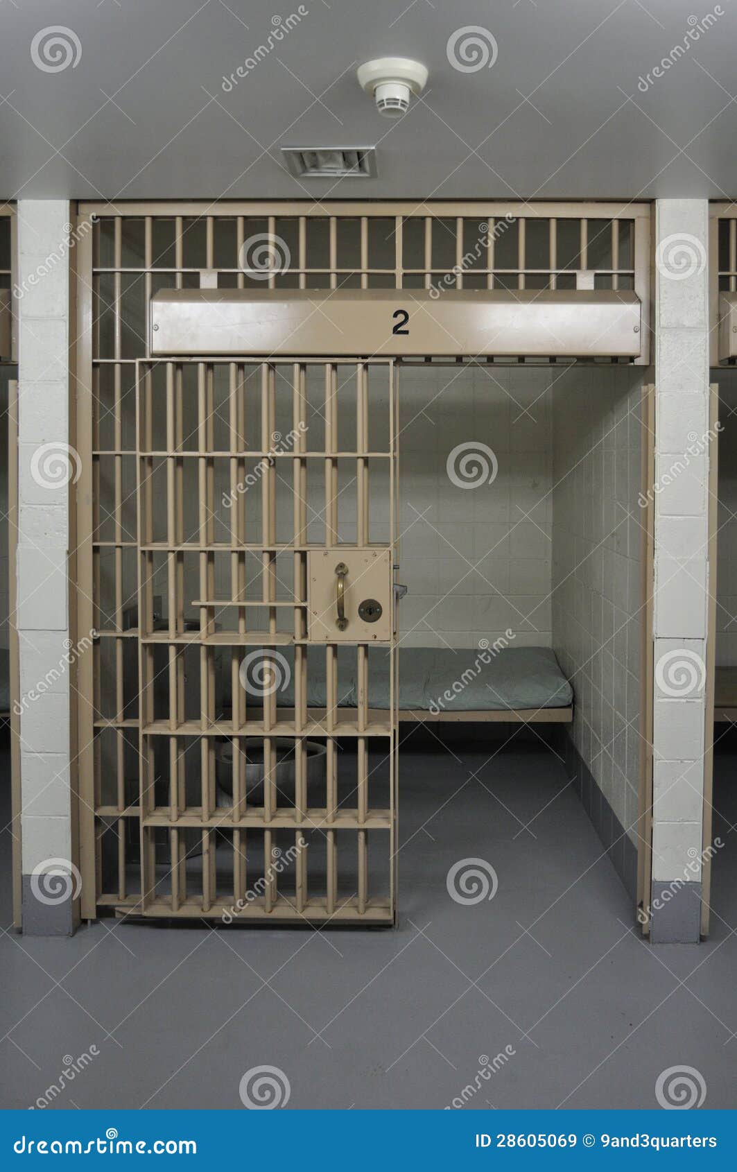 Jail Cell In Alcatraz Prison In San Francisco California Stock ...