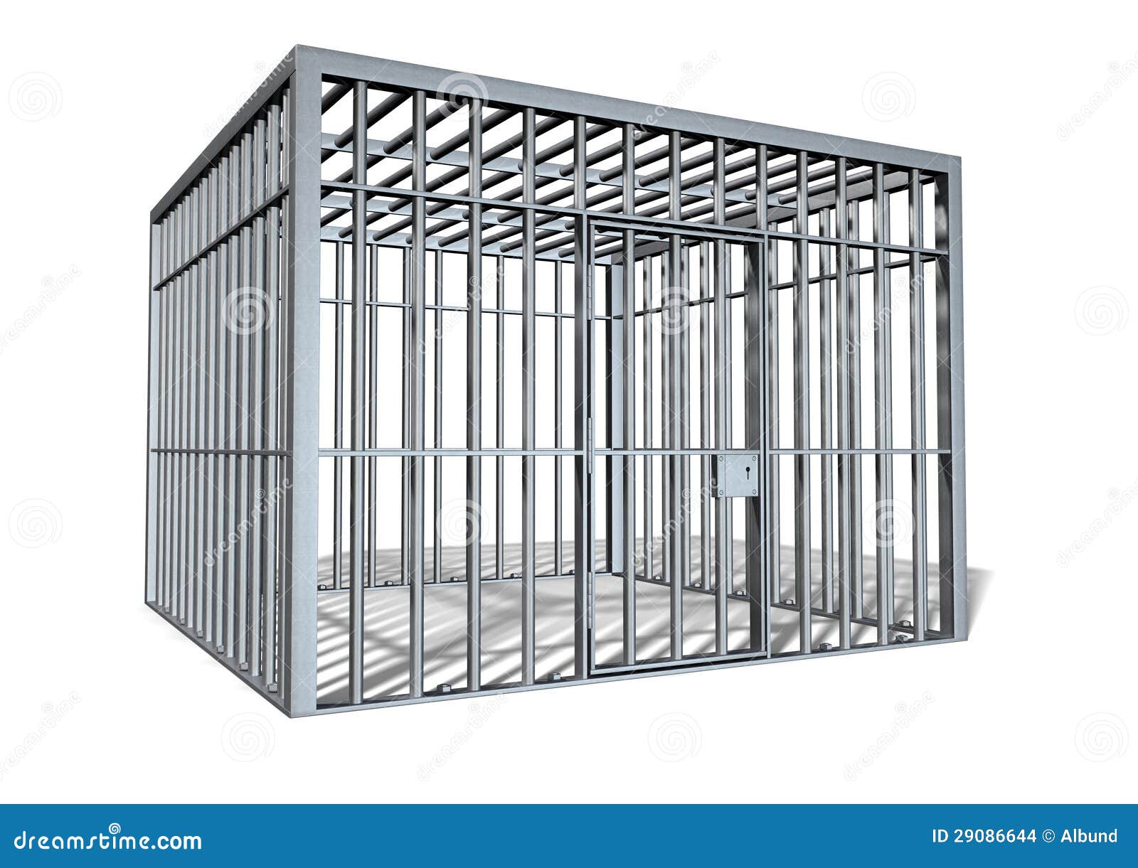 Jail Holding Cell Isolated Perspective Stock Illustration ...