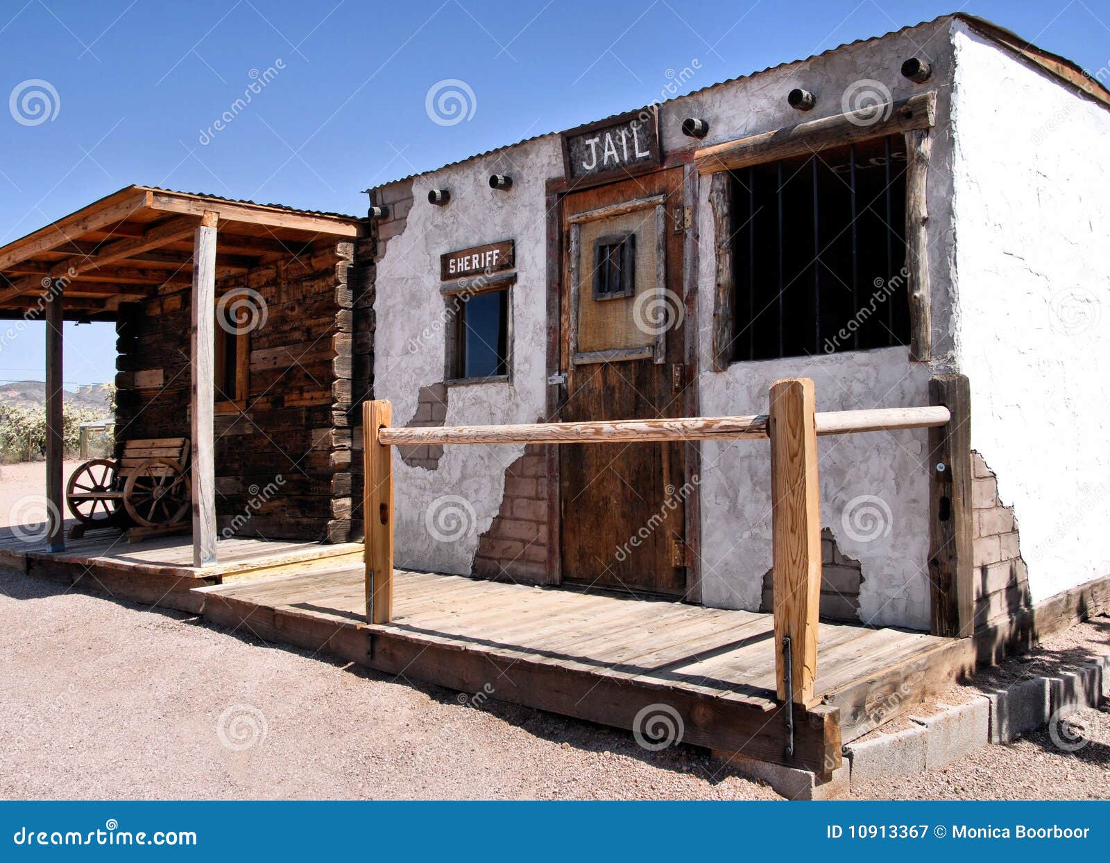 Old Western Jail In Goldfield Gold Mine Ghost Town In Youngsberg ...
