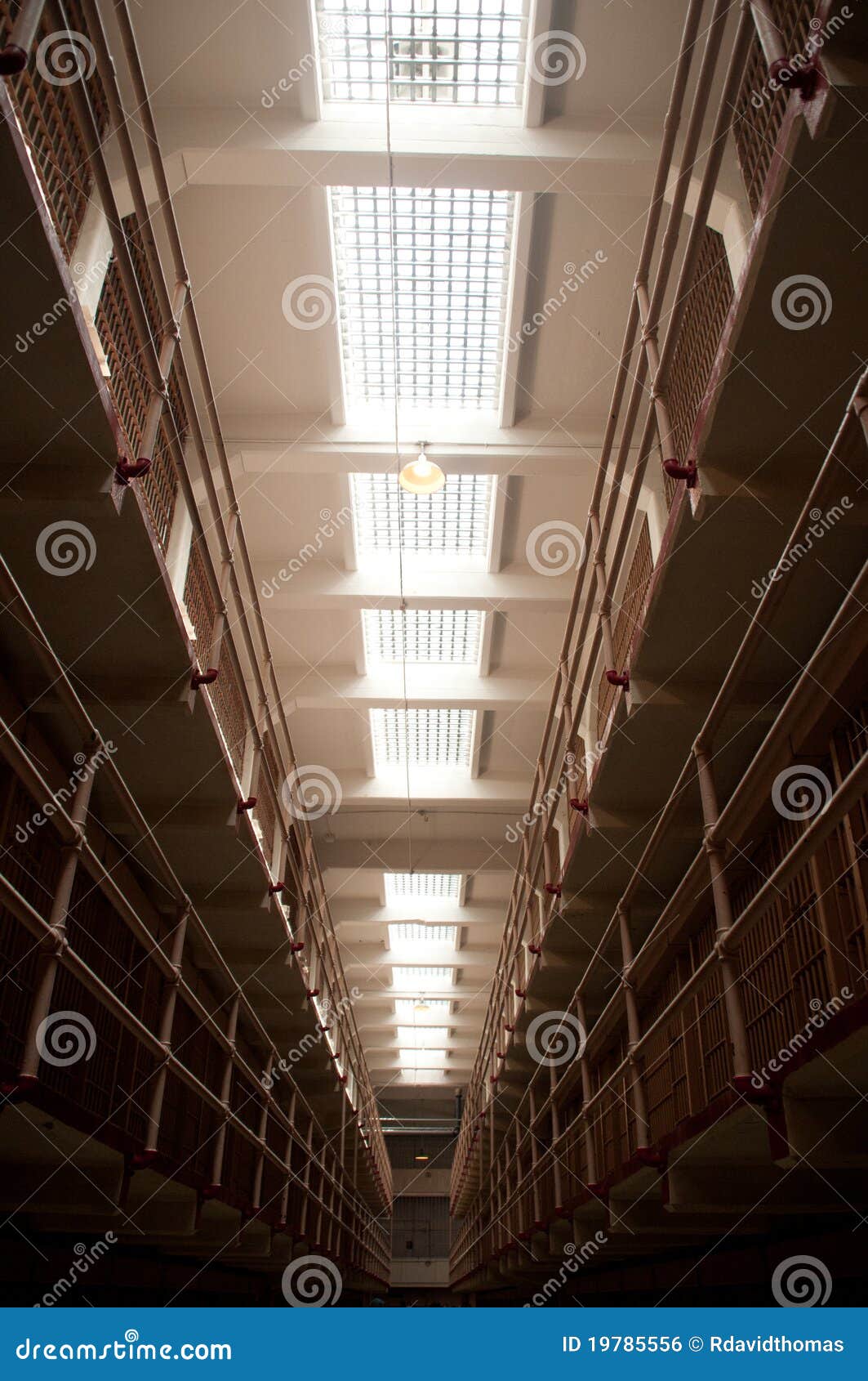 Cell Block A At Alcatraz Island Prison Stock Photography ...