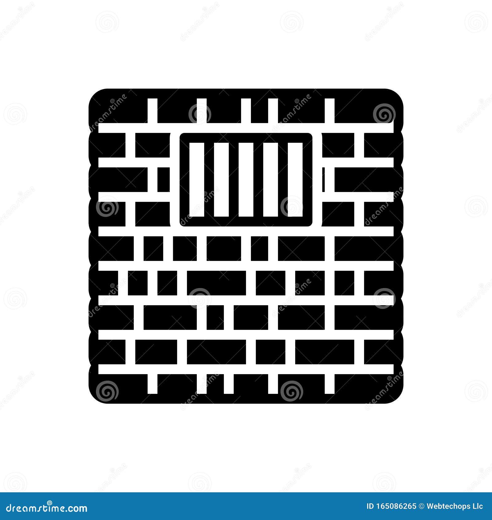 Black Solid Icon for Jail, Imprisonment and Confinement Stock ...