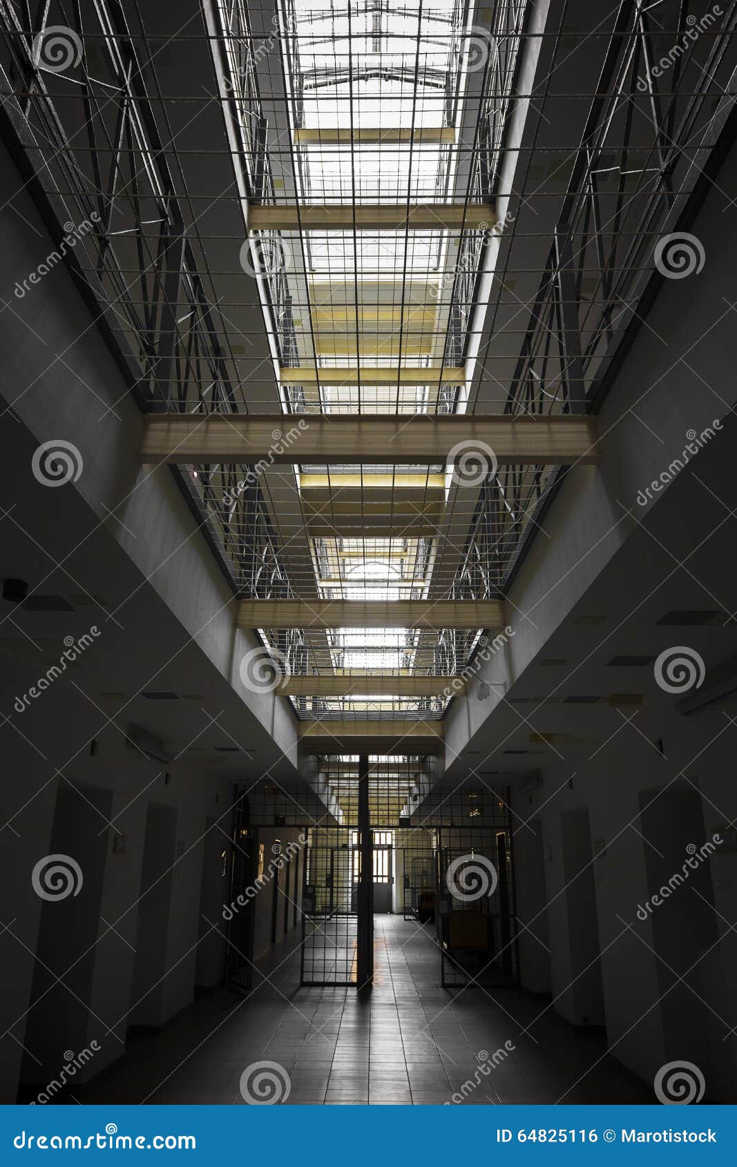 Jail interior stock photo. Image of active, jail, grilles - 64825116