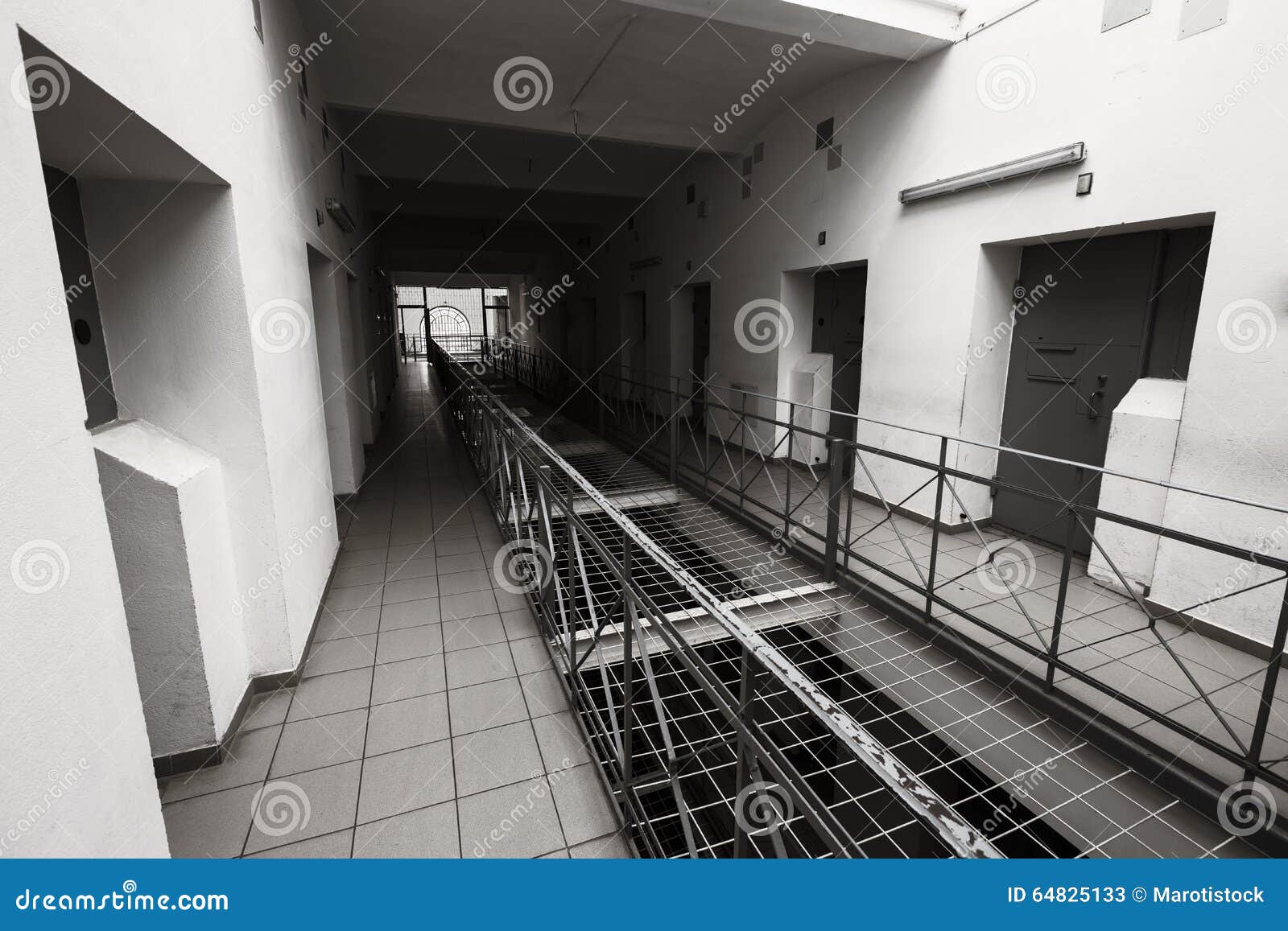 Jail interior stock image. Image of prison, grilles, interior - 64825133