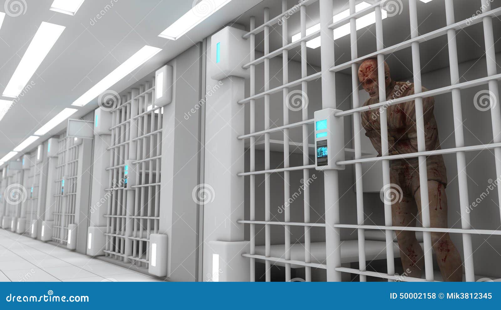 Futuristic Jail Corridor Stock Photography | CartoonDealer.com #125078228