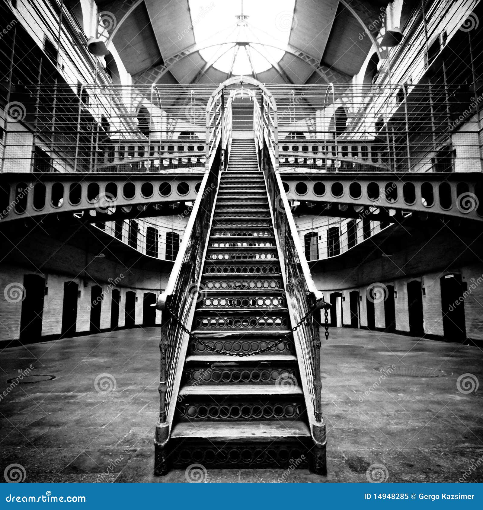 Jail Main Hall stock image. Image of jailbrake, prison - 14948285