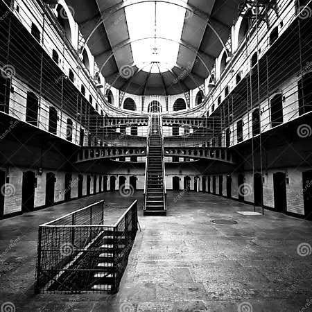Jail Main Hall stock photo. Image of green, secure, white - 16047012