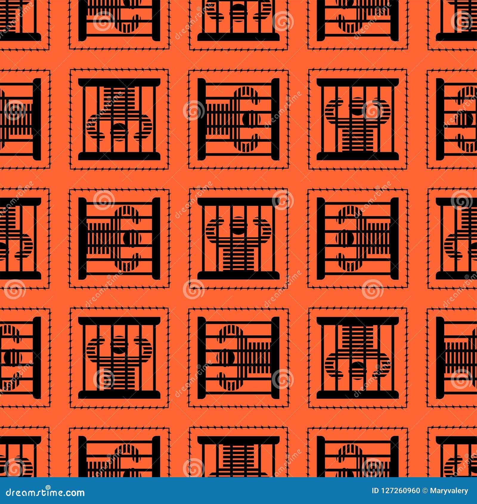 Prison Background Vector Illustration | CartoonDealer.com #13207938