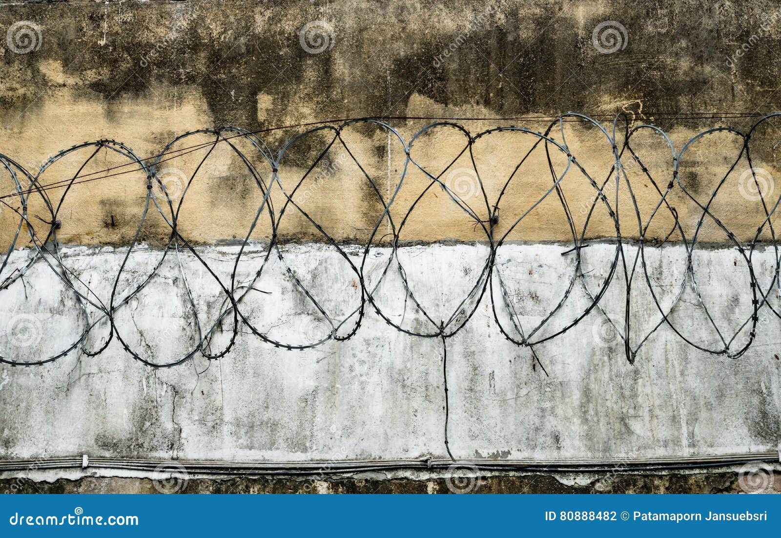Jail`s Concrete wall stock photo. Image of barrier, protection - 80888482