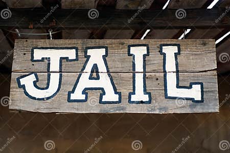 Jail sign stock image. Image of jail, justice, painted - 3836731