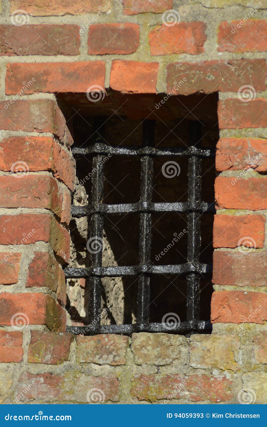 Jail Window. stock image. Image of ancient, background - 94059393