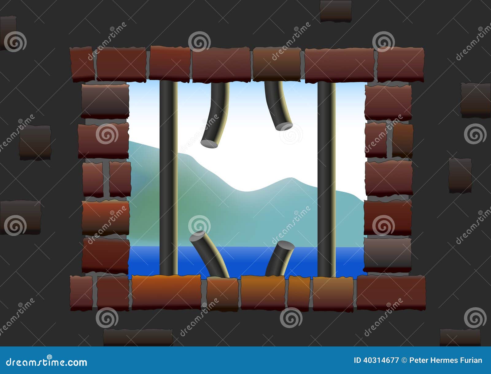 Jailbreak View stock vector. Illustration of freedom - 40314677