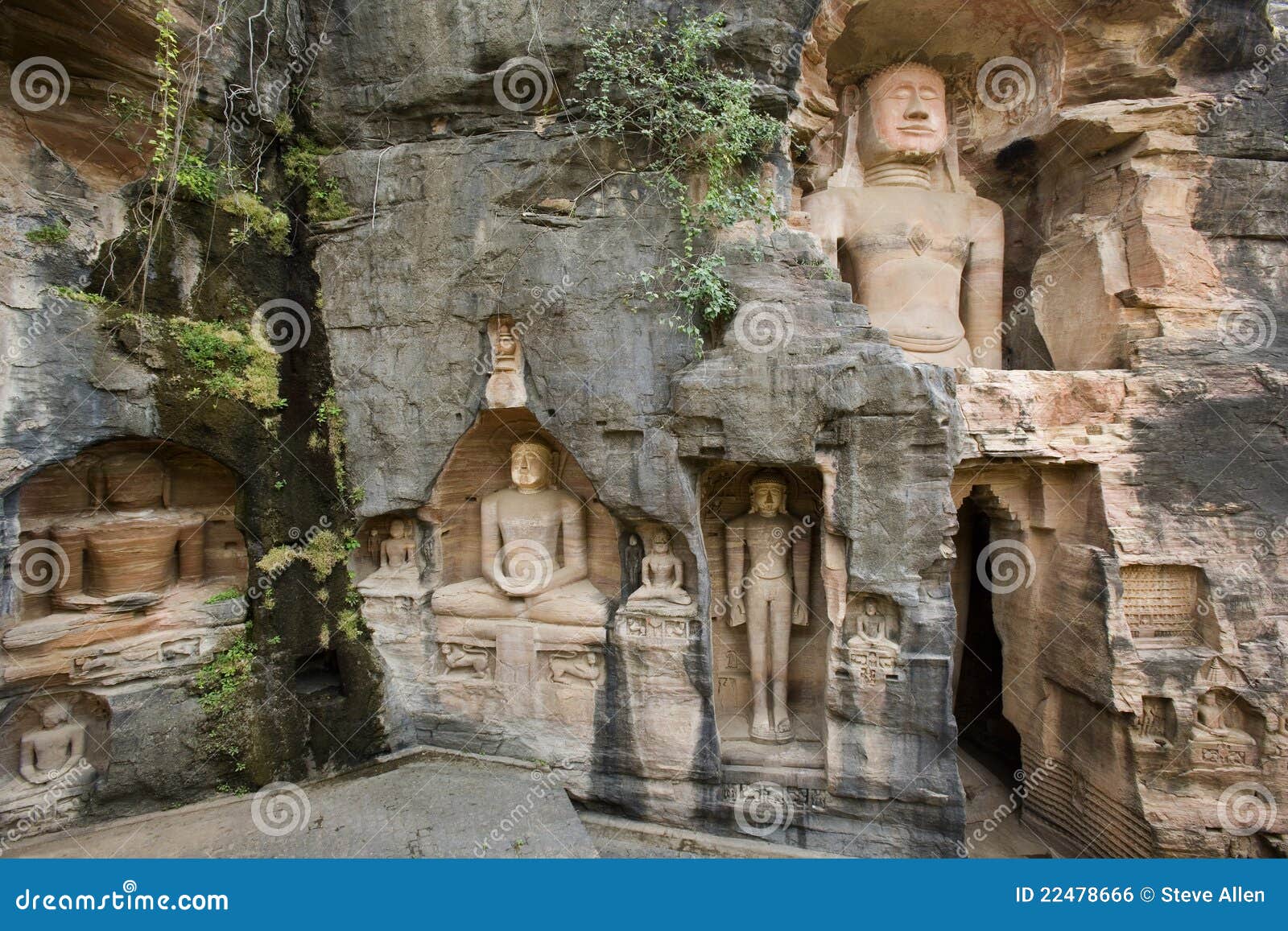 Jain Buddha - Gwalior - India Stock Photo - Image of ancient, deity ...