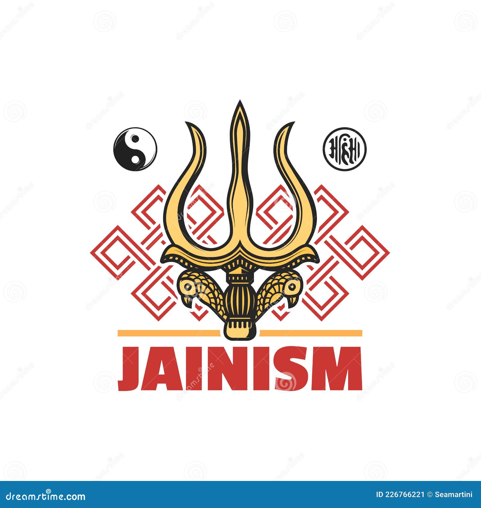 Jainism Religion Symbol Icon, Jain Dharma Signs Stock Vector ... Jainism Religion Symbol Icon, Jain Dharma Signs Stock Vector ...