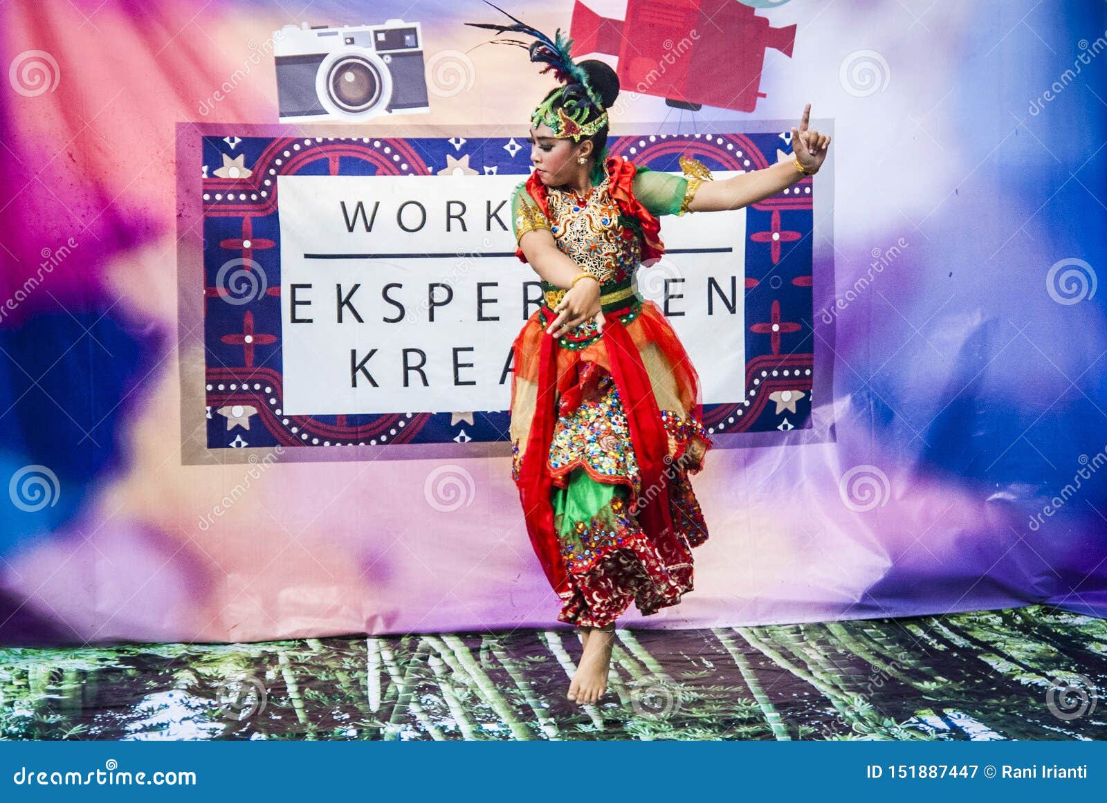 Flamingo Dancer Art Isolated At MIM Editorial Image | CartoonDealer.com ...