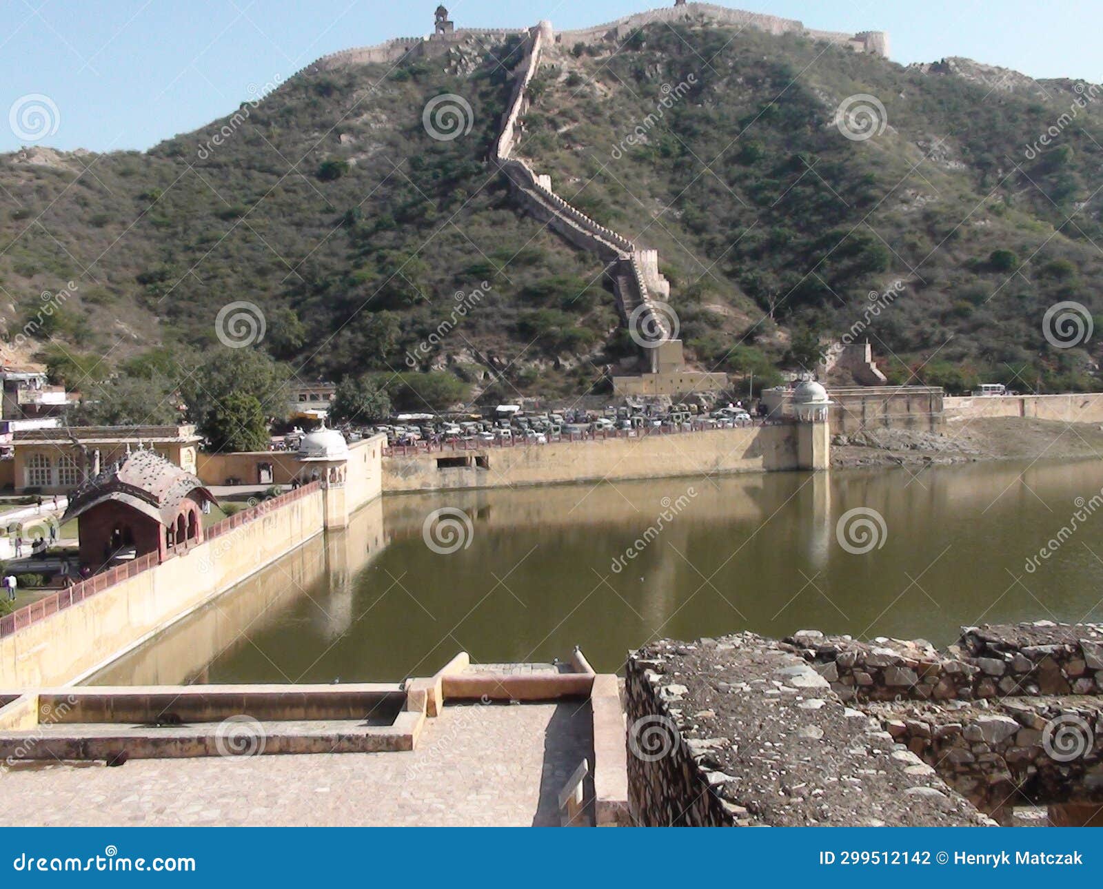 Jaipur, in India ,amazing View of Hills Stock Photo - Image of ...