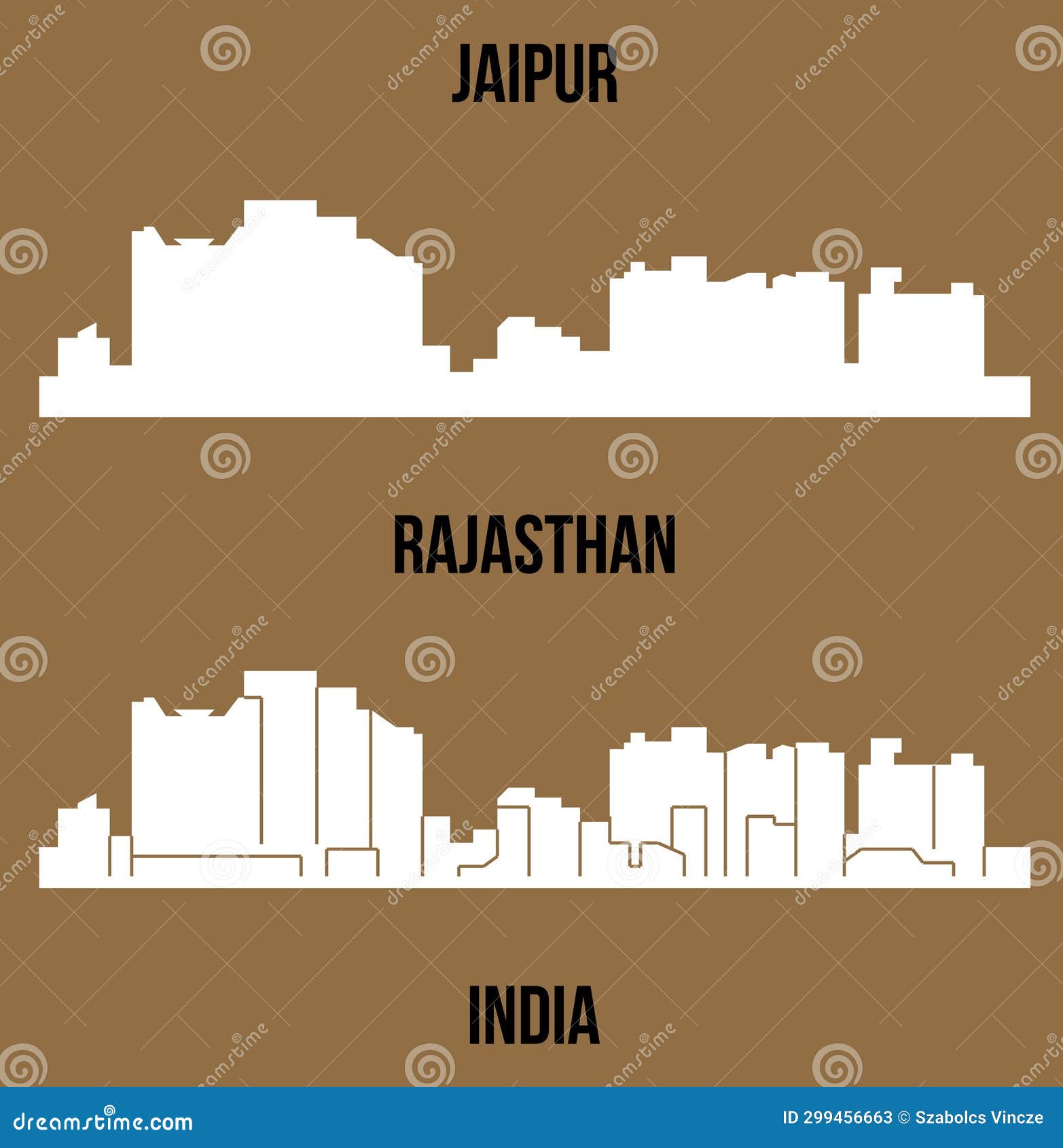 Jaipur, India City Silhouette Stock Vector - Illustration of outline ... Jaipur, India City Silhouette Stock Vector - Illustration of outline ...