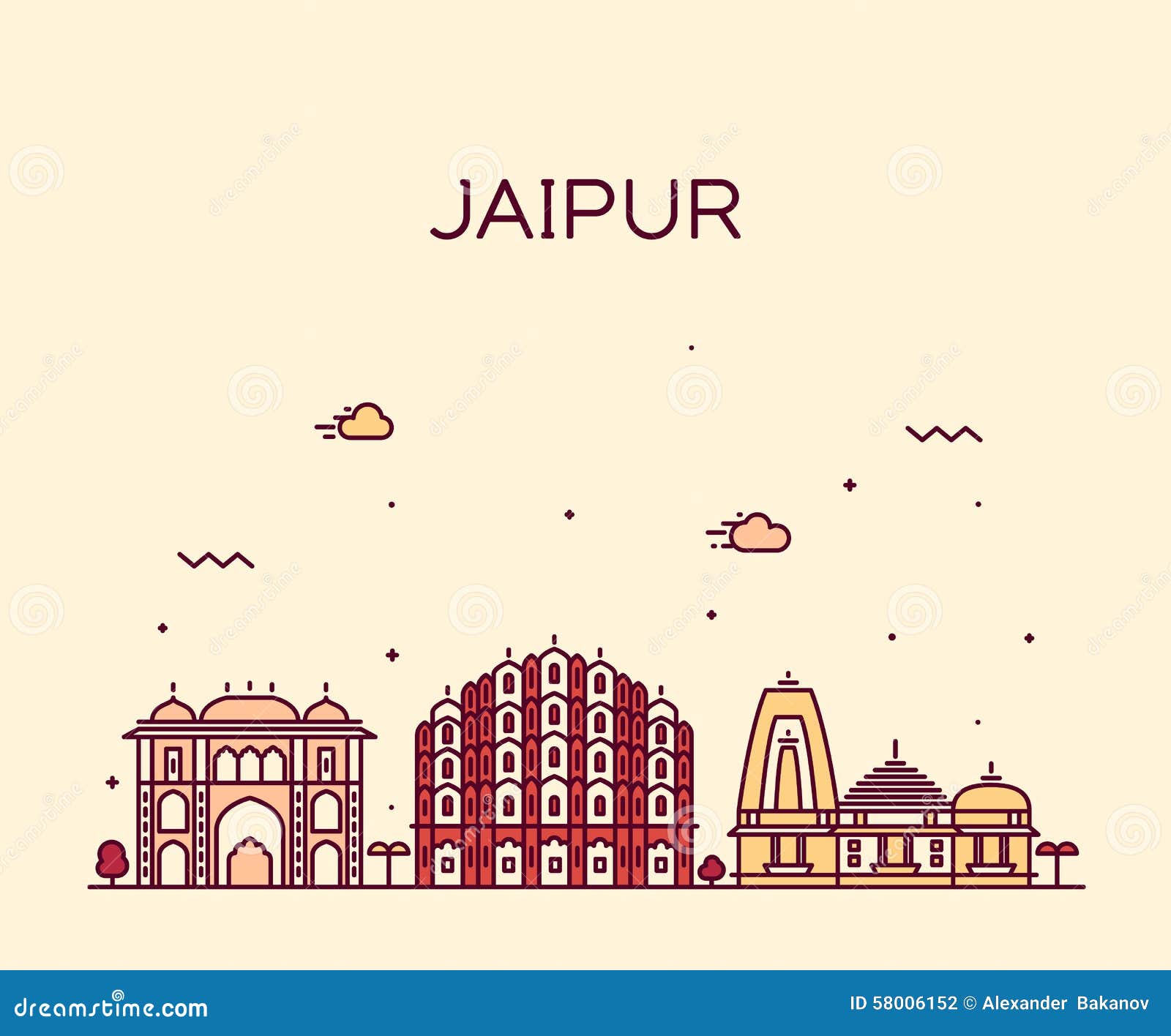 Jaipur Map. Detailed Black Map Of Jaipur City Poster With Roads ...