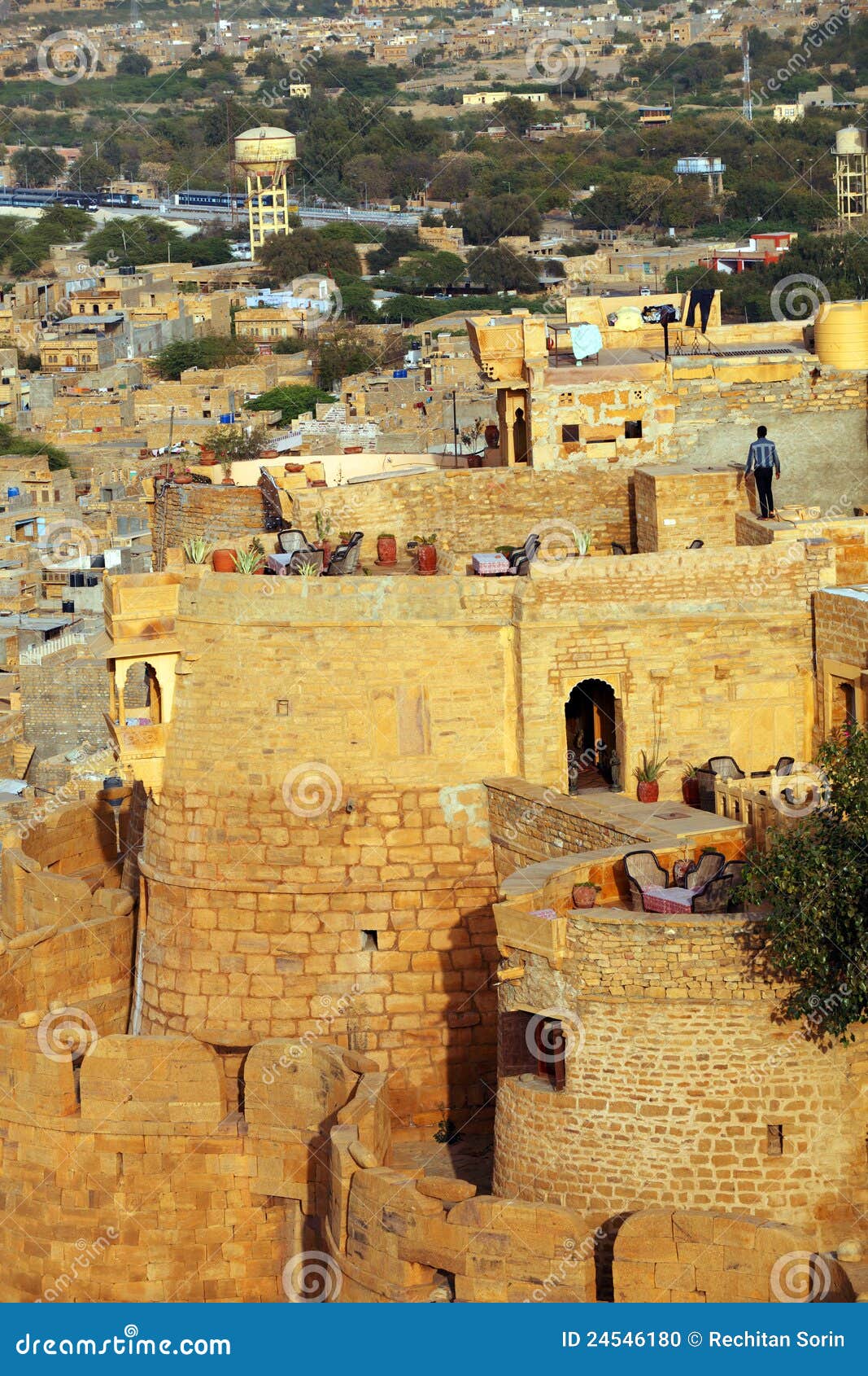 Jaisalmer Fort stock photo. Image of asia, brick, front - 24546180
