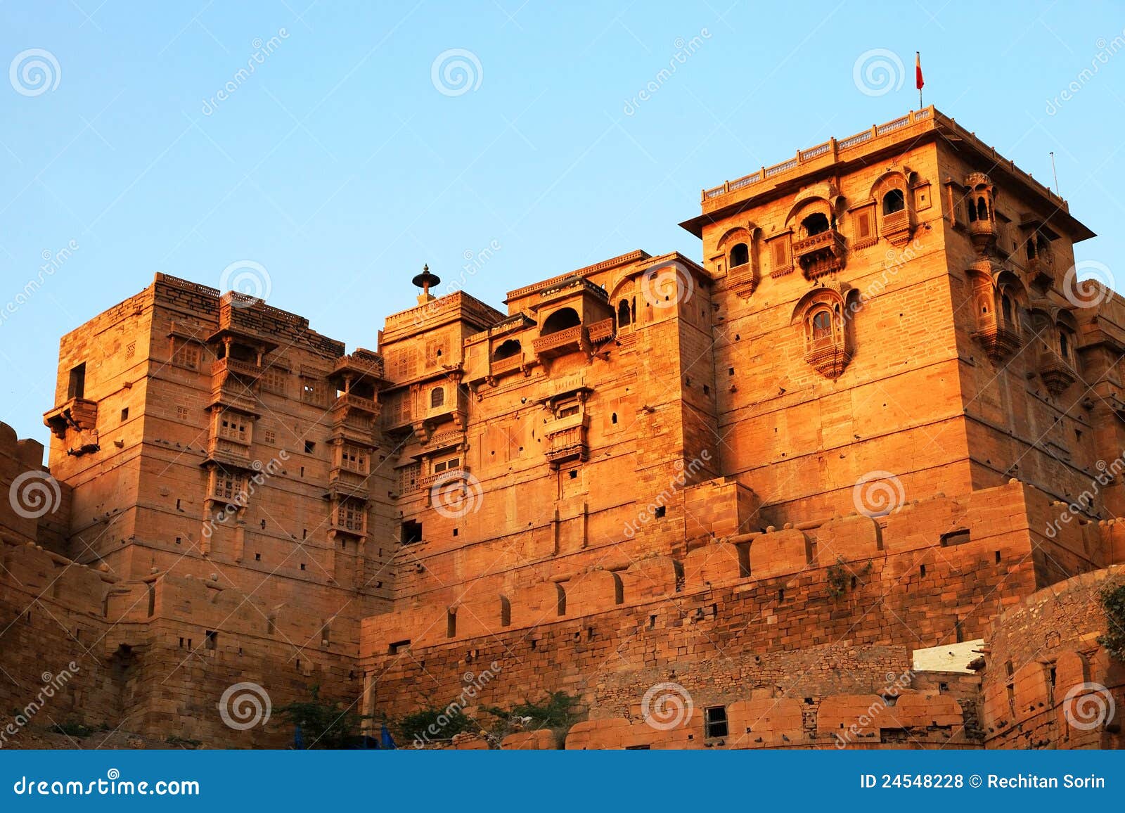 Jaisalmer Fort stock photo. Image of historic, front - 24548228