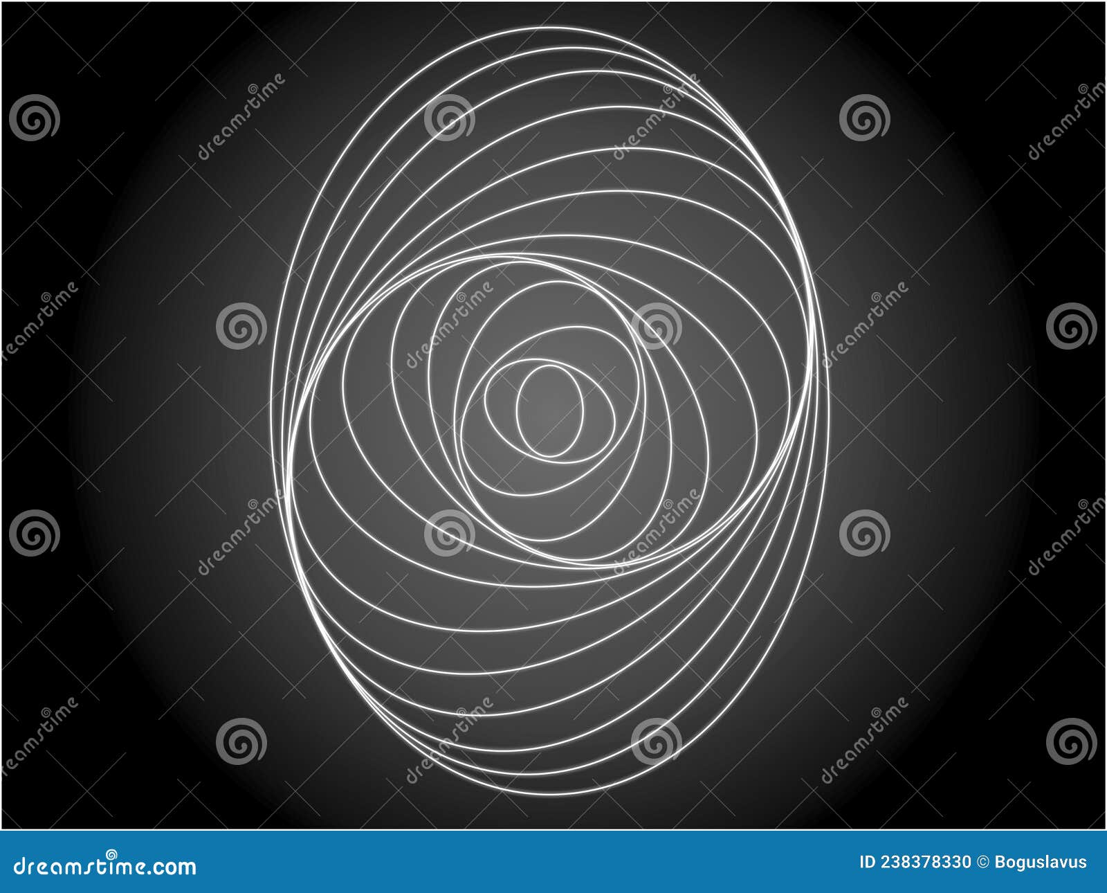 Illustration of a Geometric Figure Resulting from a Series of Circle ...