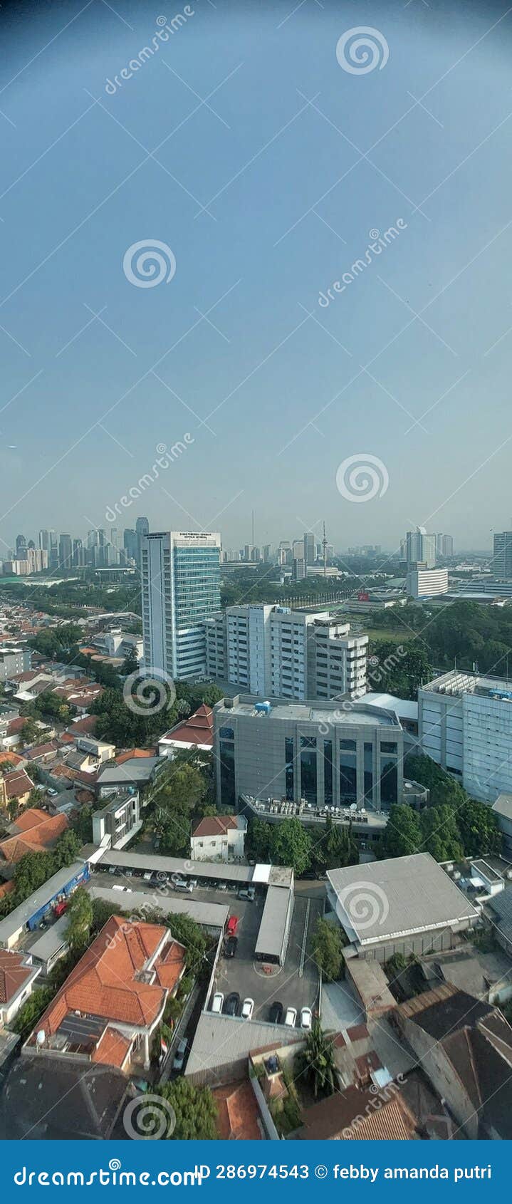 Jakarta and the Beautiful View in the Building Stock Image - Image of ...