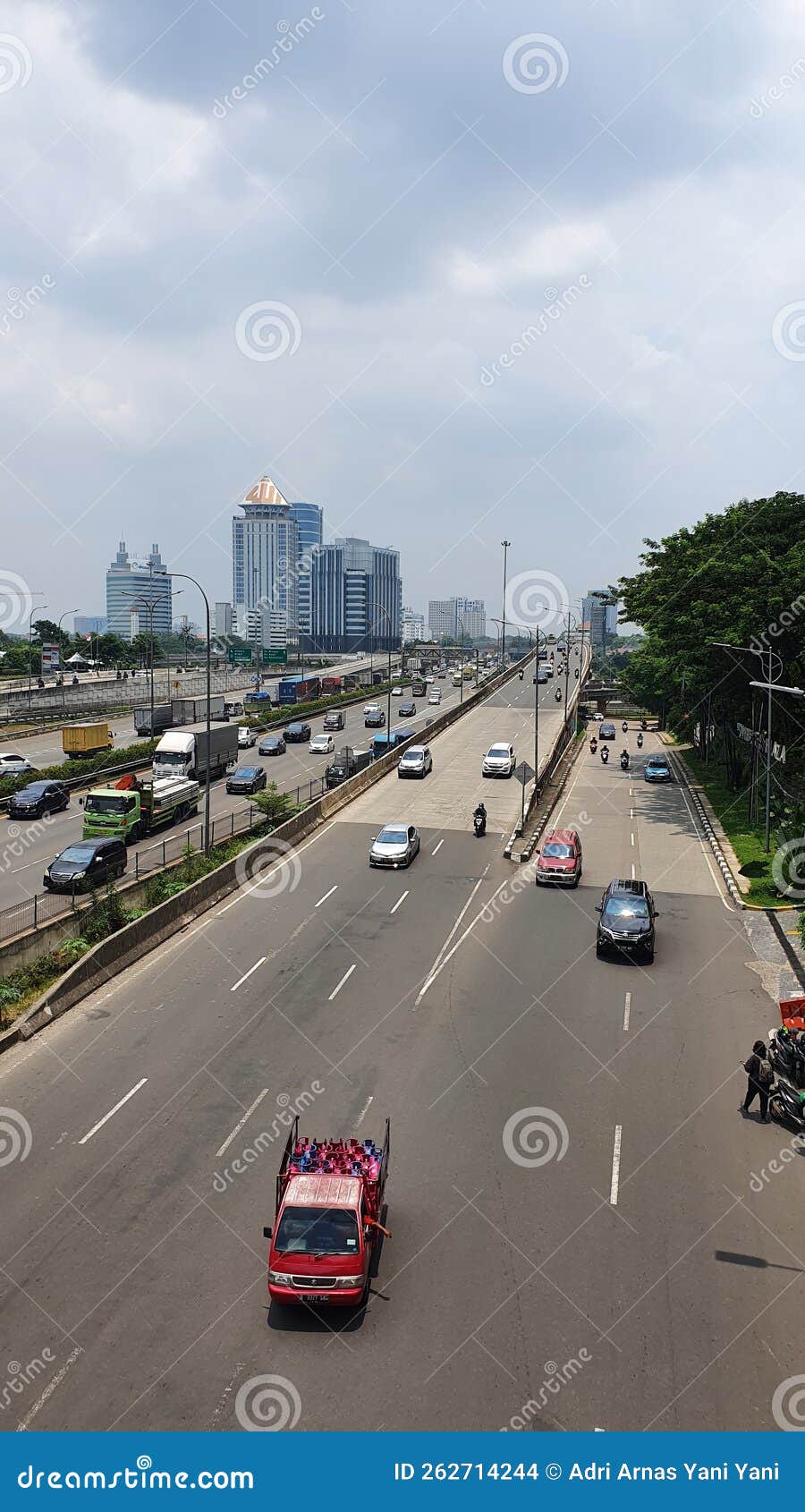 Jakarta bridge road build editorial stock image. Image of bridge ...