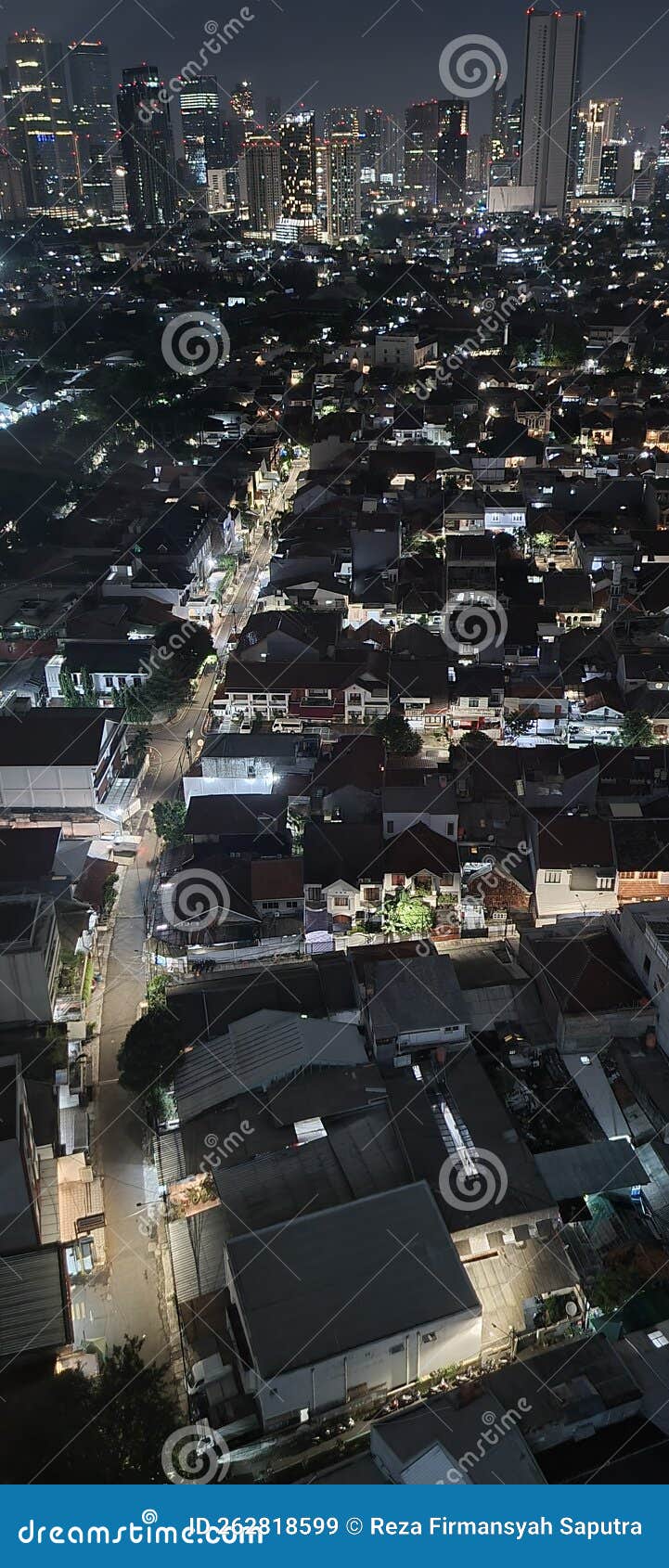 Jakarta City Light stock image. Image of light, central - 262818599