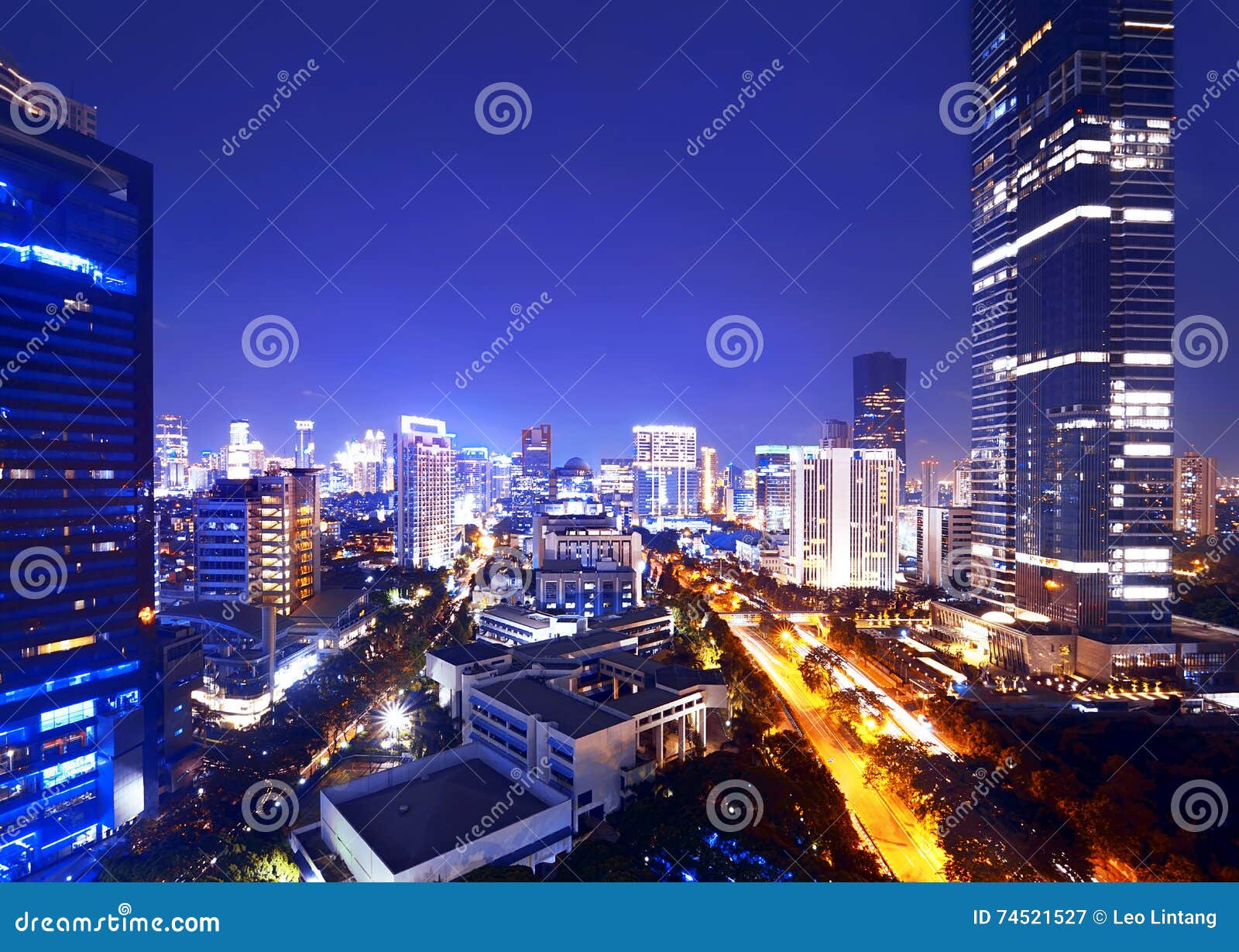 Jakarta City Background Square Stock Image | CartoonDealer.com #55950325