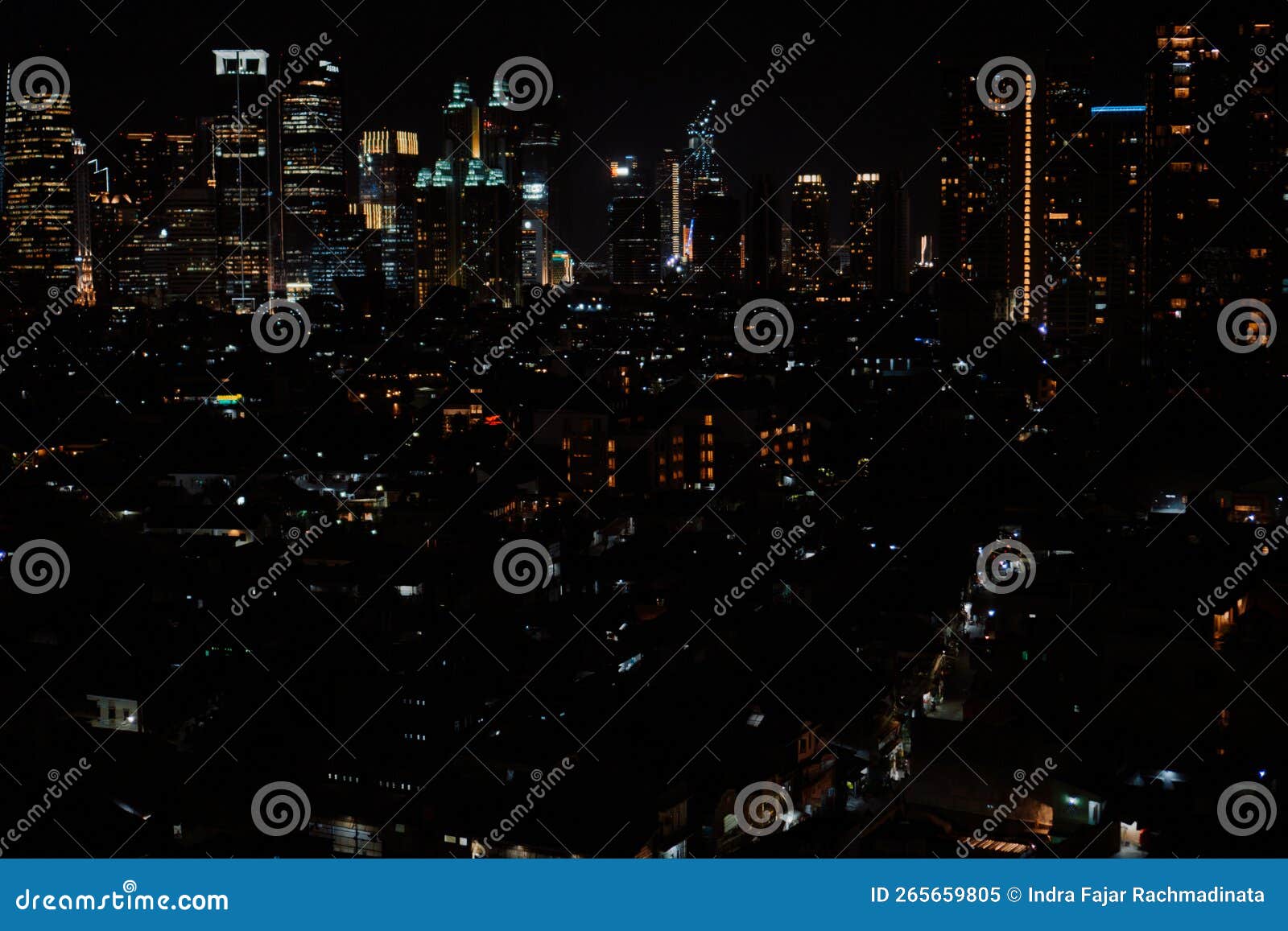 Jakarta Citylight at Night from Above Building Editorial Image - Image ...