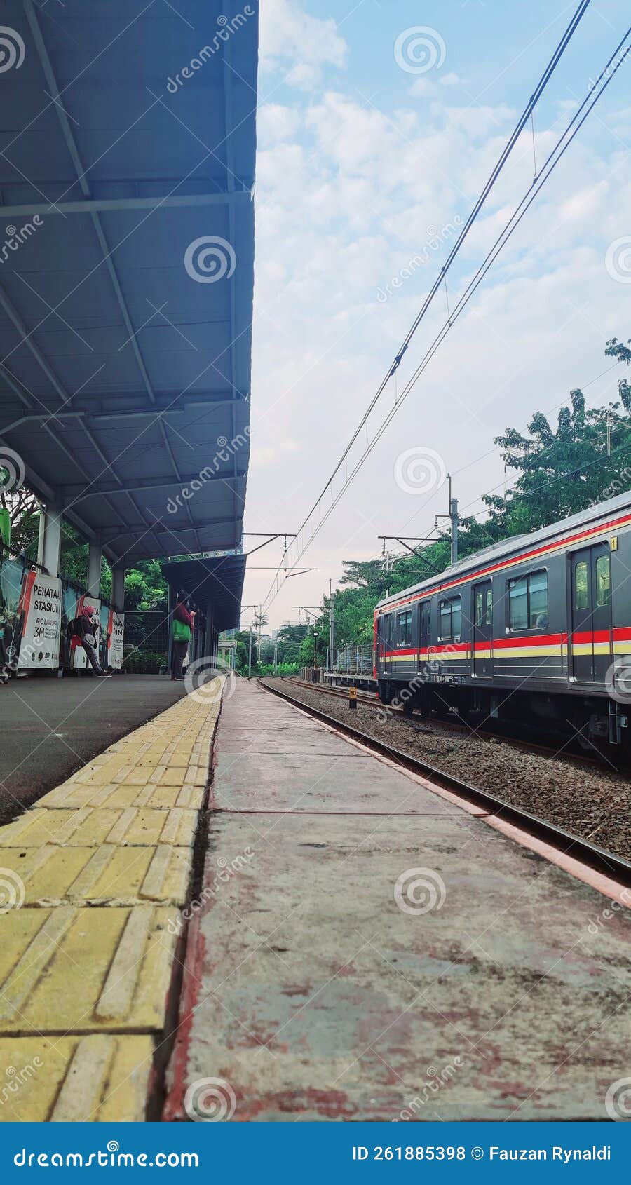Jakarta commuter line editorial stock photo. Image of locomotive ...