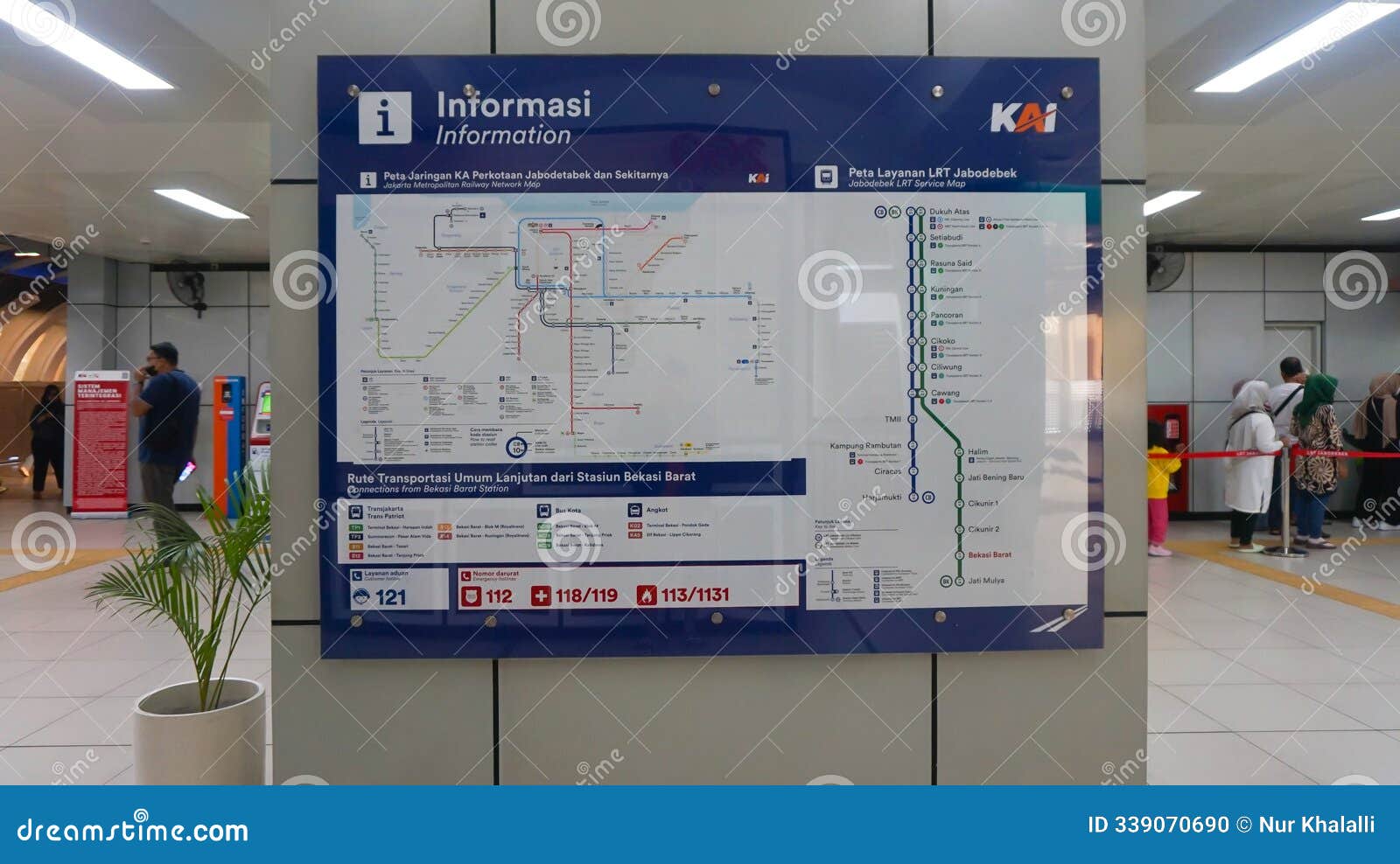 LRT Train Route Sign At Puchong Jaya Station. Editorial Image ...