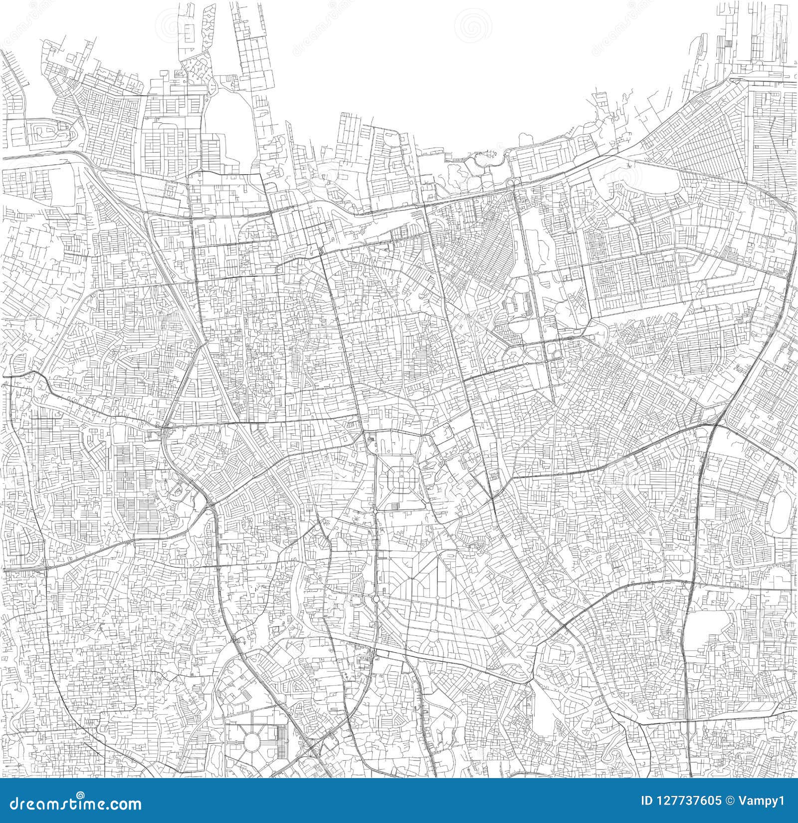 Central Jakarta, Indonesia By Map Sherpa The Map Shop