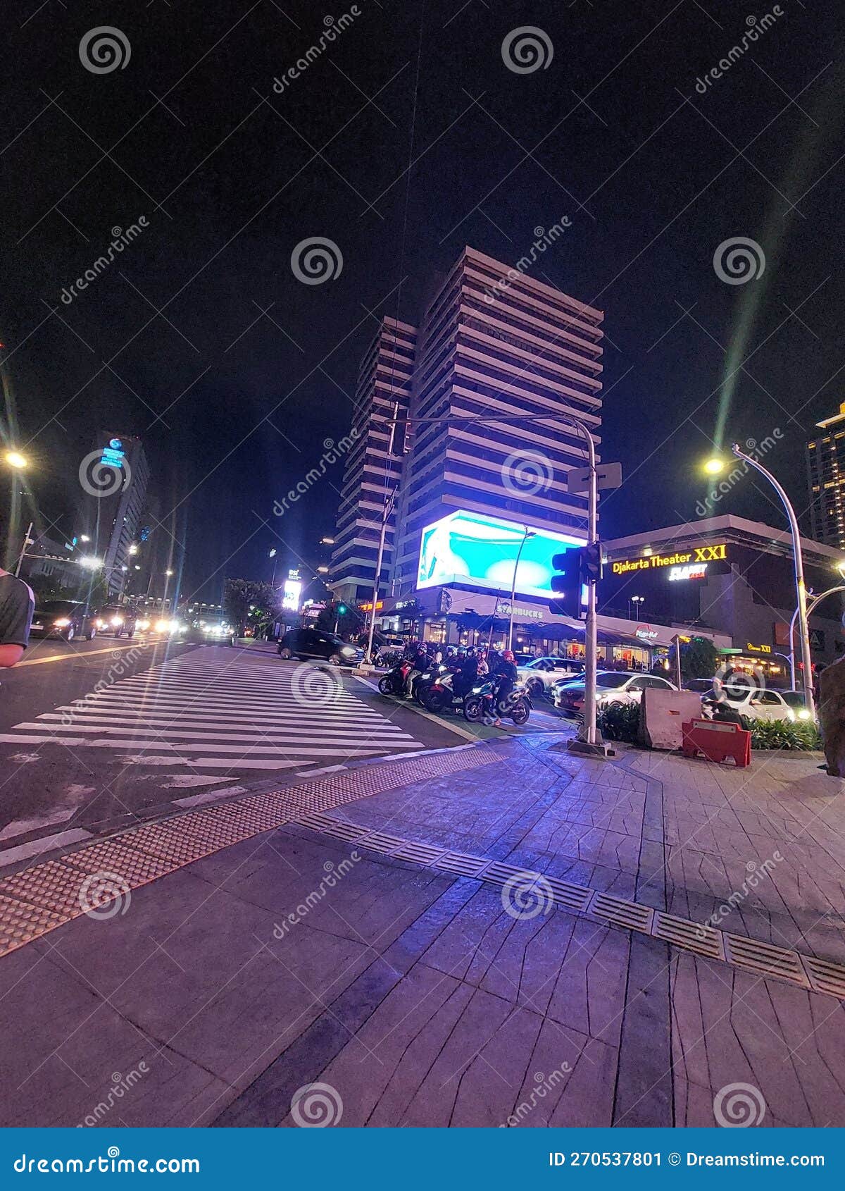 Jakarta at night editorial photo. Image of jakarta, light - 270537801