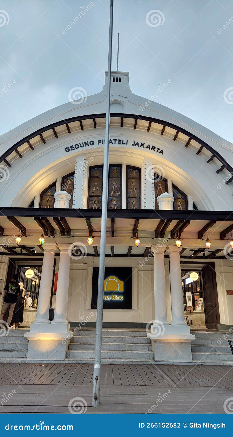 Jakarta Pilateli Building or Pos Bloc at Central of Jakarta Editorial ...