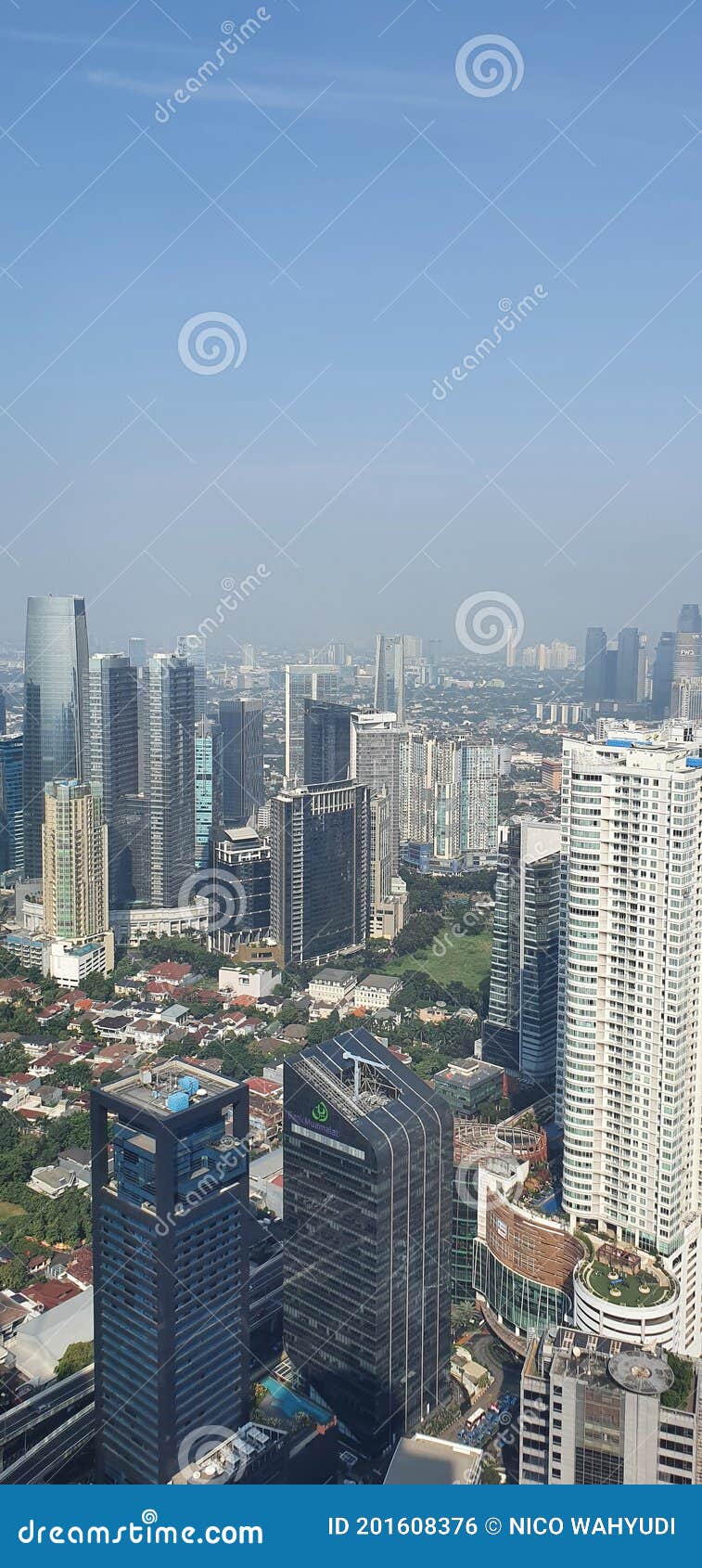 Jakarta Skyscrapper Potrait View Editorial Photo - Image of potrait ...