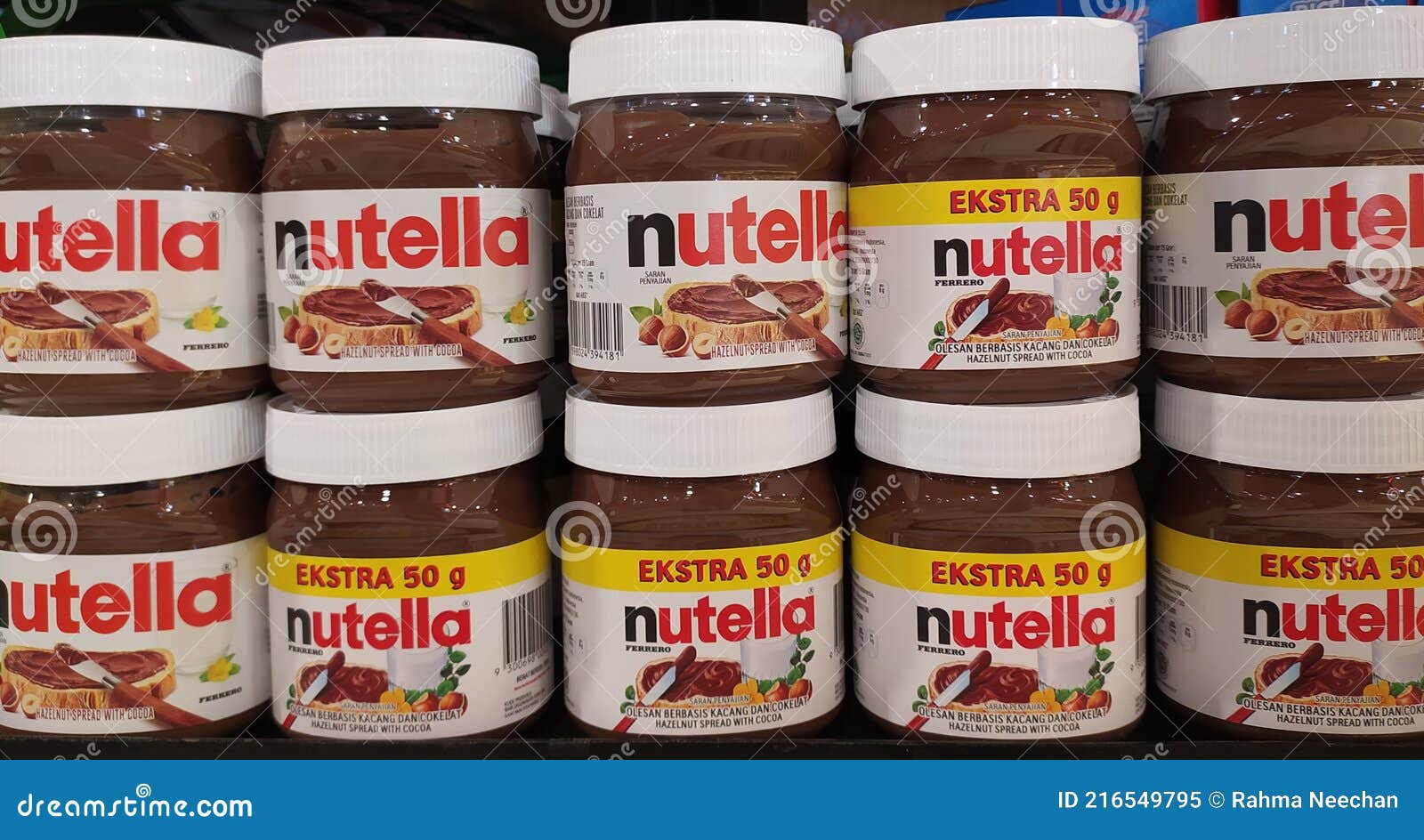 2021, Jakarta - Some of Chocolate Jam by Nutella Editorial Image ...