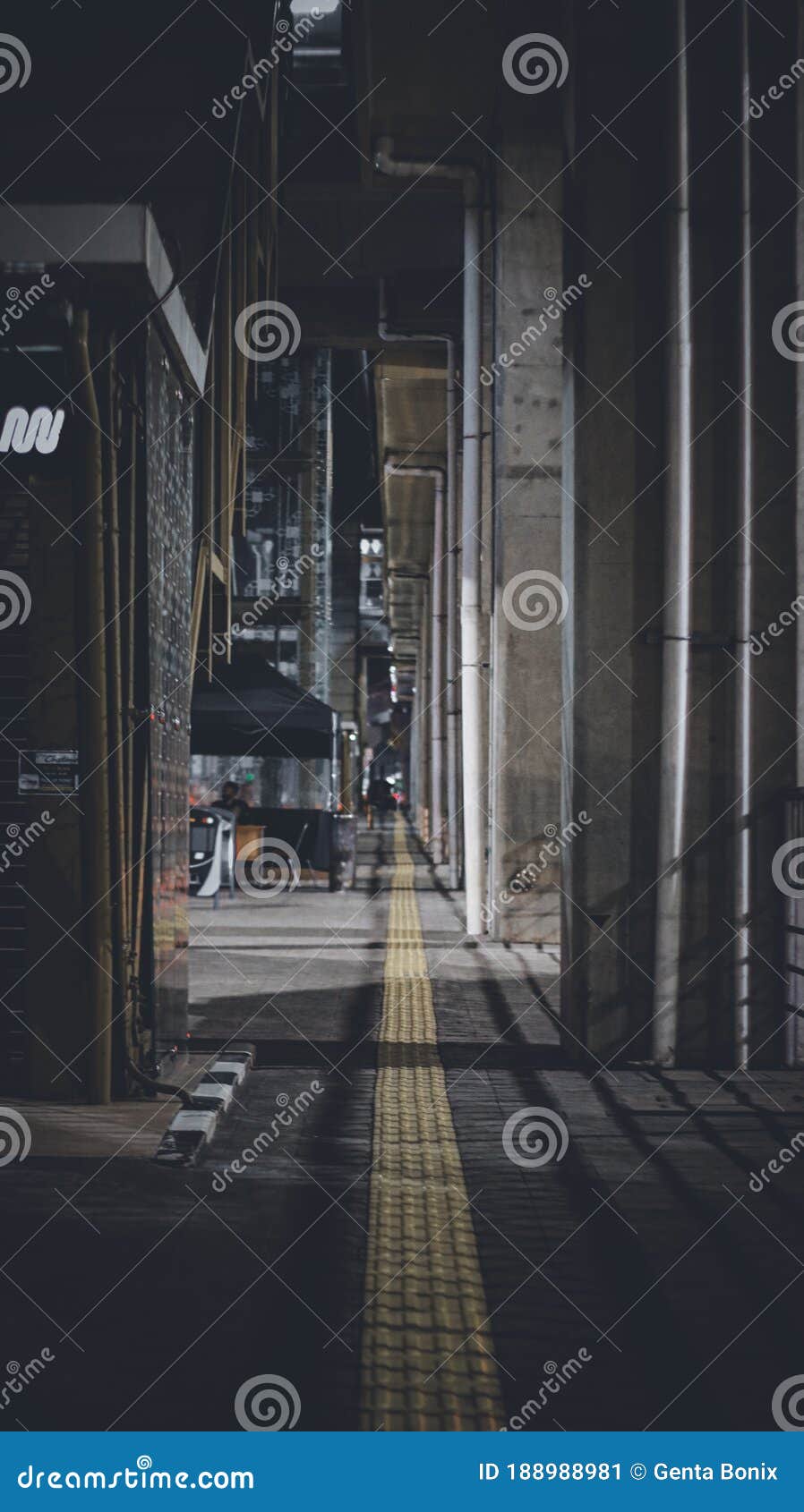 Jakarta street night stock image. Image of iron, street - 188988981